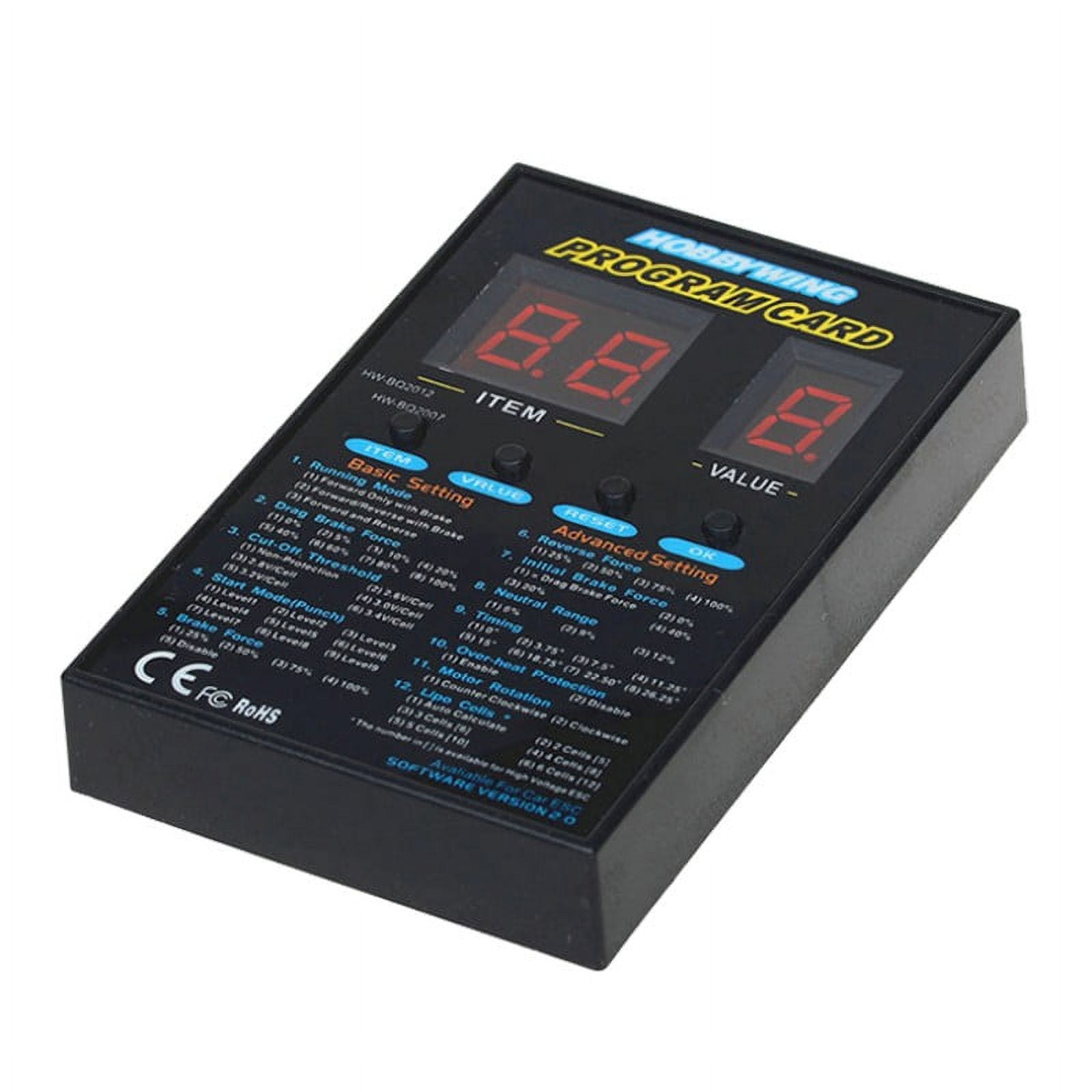 Hobbywing RC Car Program Card LED Program Box 2C 86020010 Programm Card ...