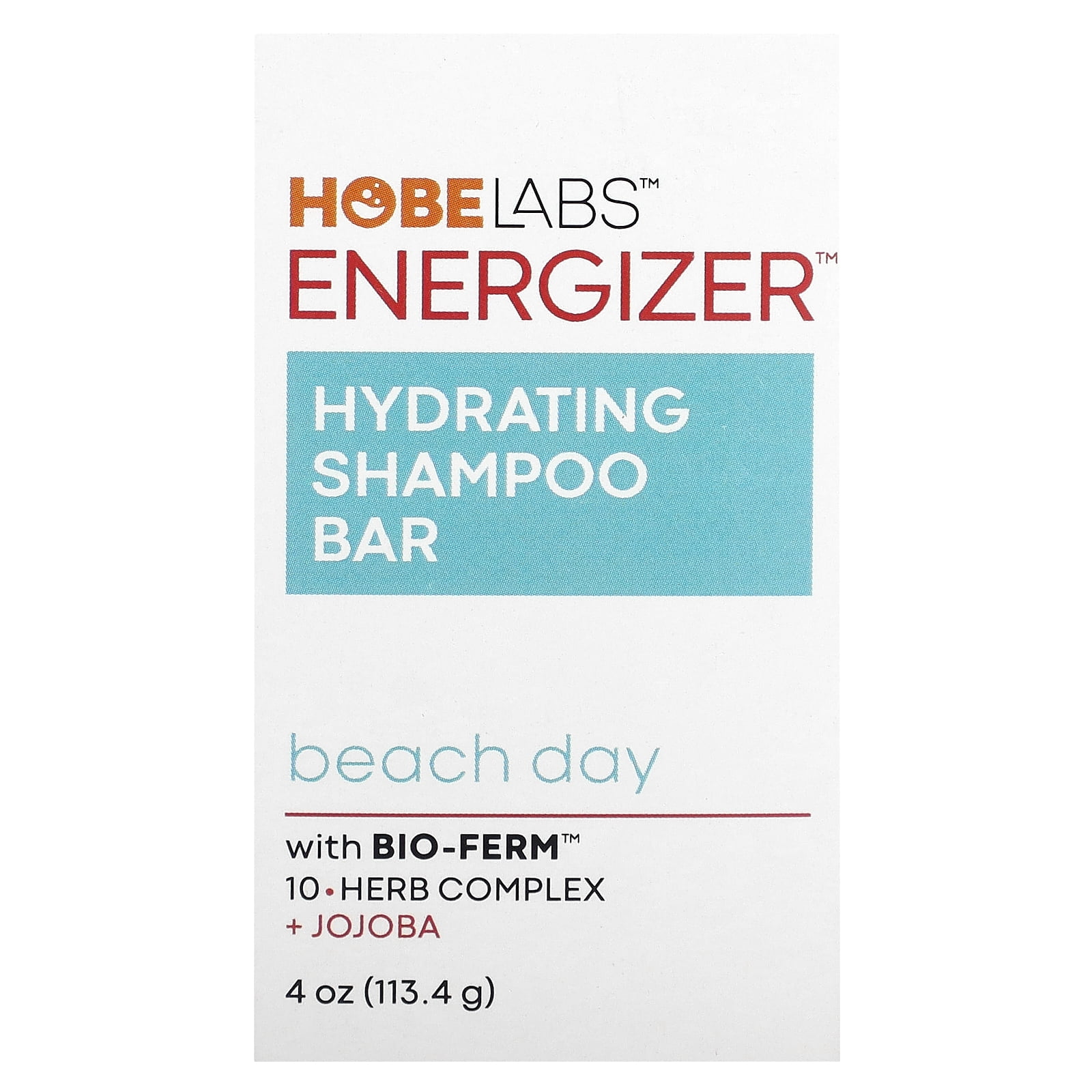 Hobe Labs Energizer, Hydrating Shampoo Bar, Beach Day, 4 oz (113.4 g ...