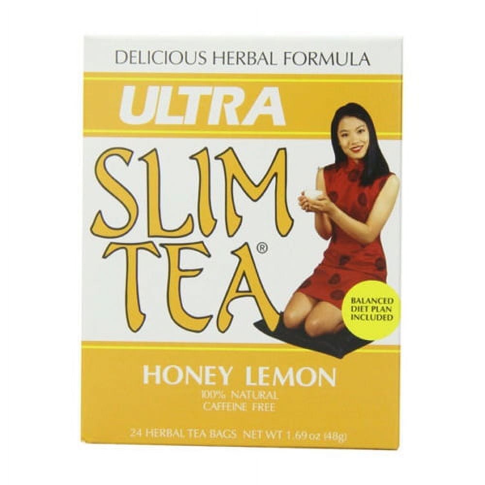 Hobe Labs Ultra Slim Herbal Tea Bags, Honey Lemon, 24 Ea, 6 Pack ...