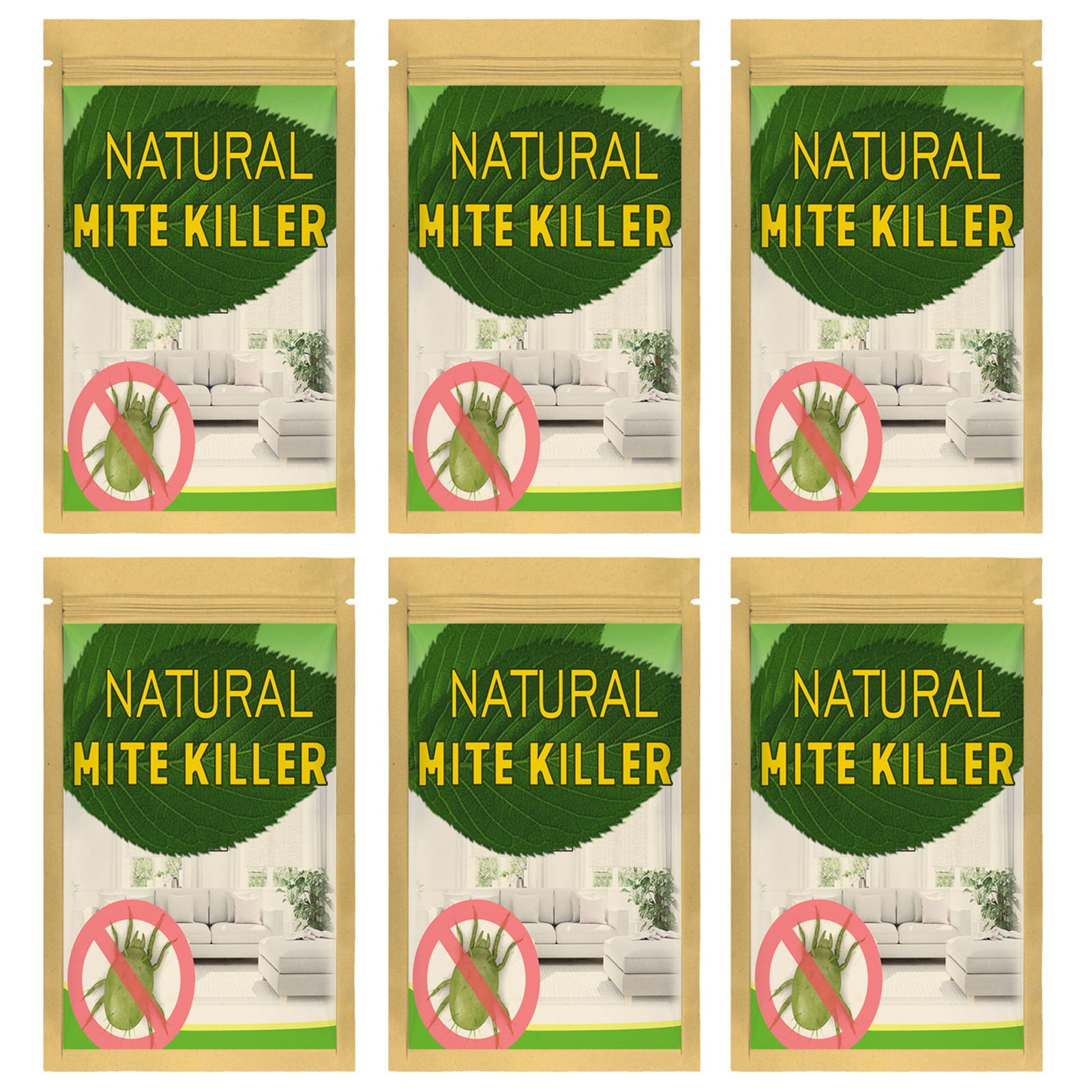 Hobeauty Bed Sofa Mite Remover 6pcs Natural Mite Removal Bag Safe ...