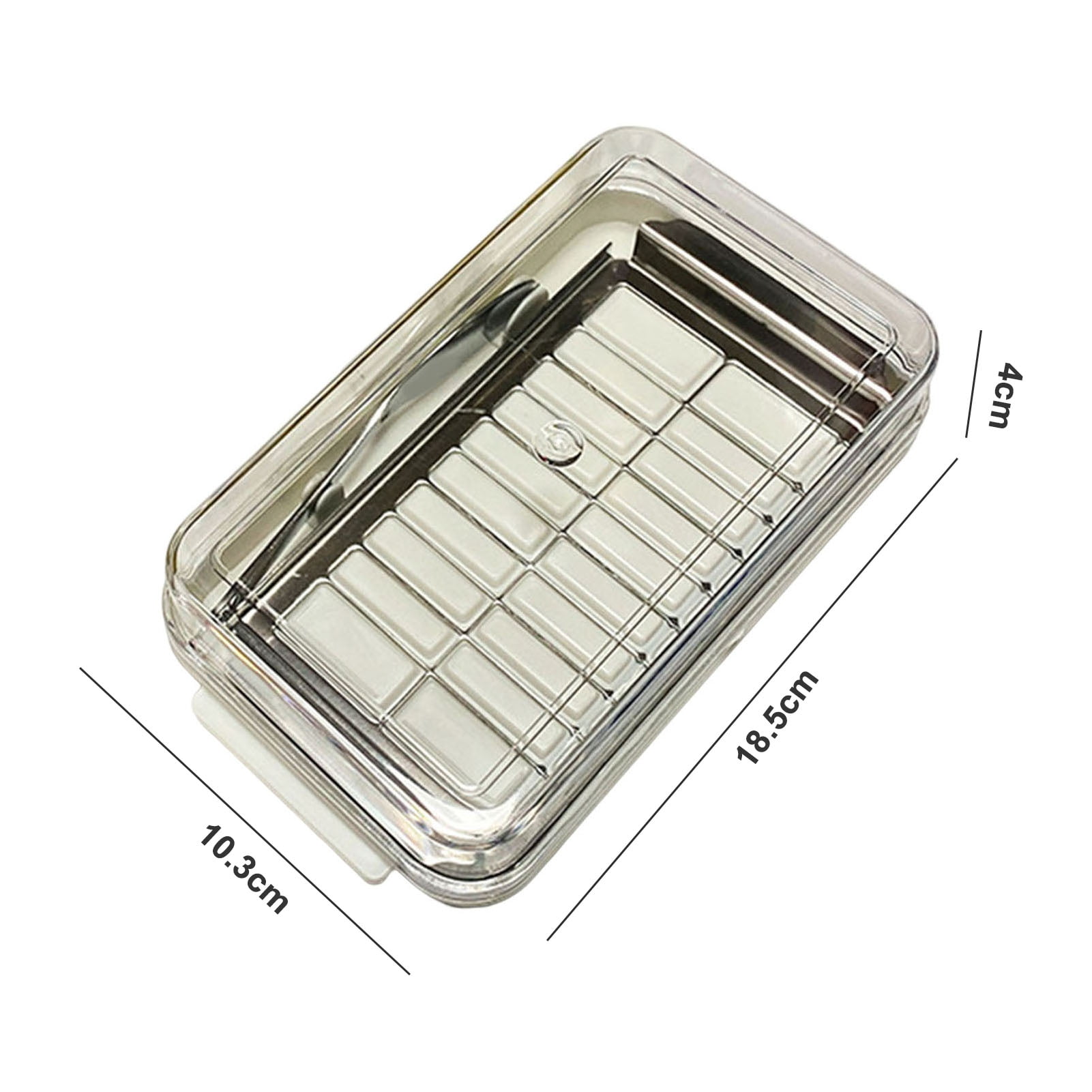 Hobeauty Butter Cutter Box, Stainless Steel Wire, Transparent Food ...