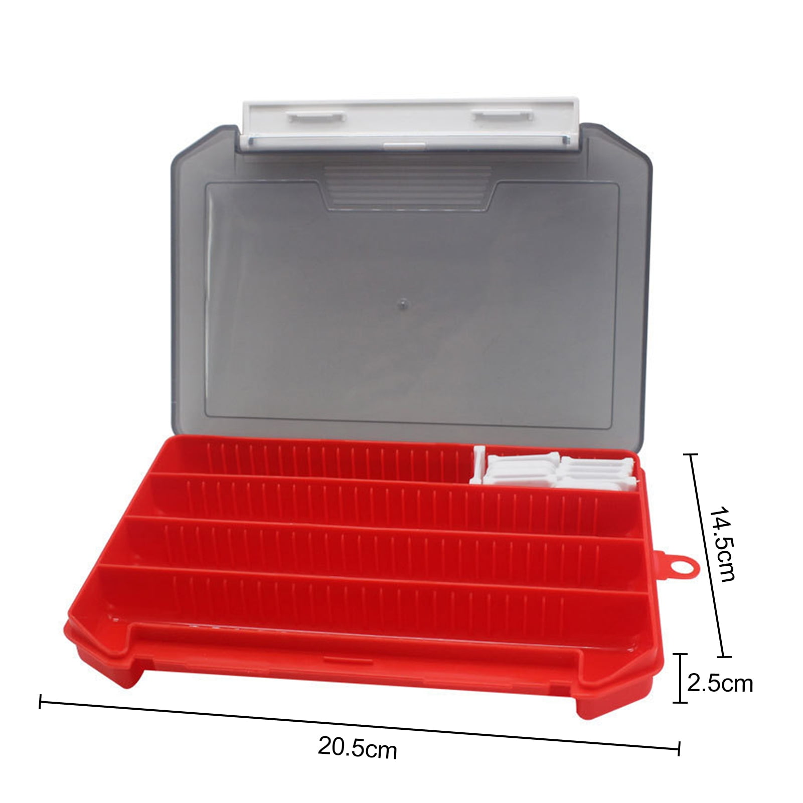 Hobeauty Clear Lid Bait Box Lure Bait Box Fishing Tackle Organizer ...