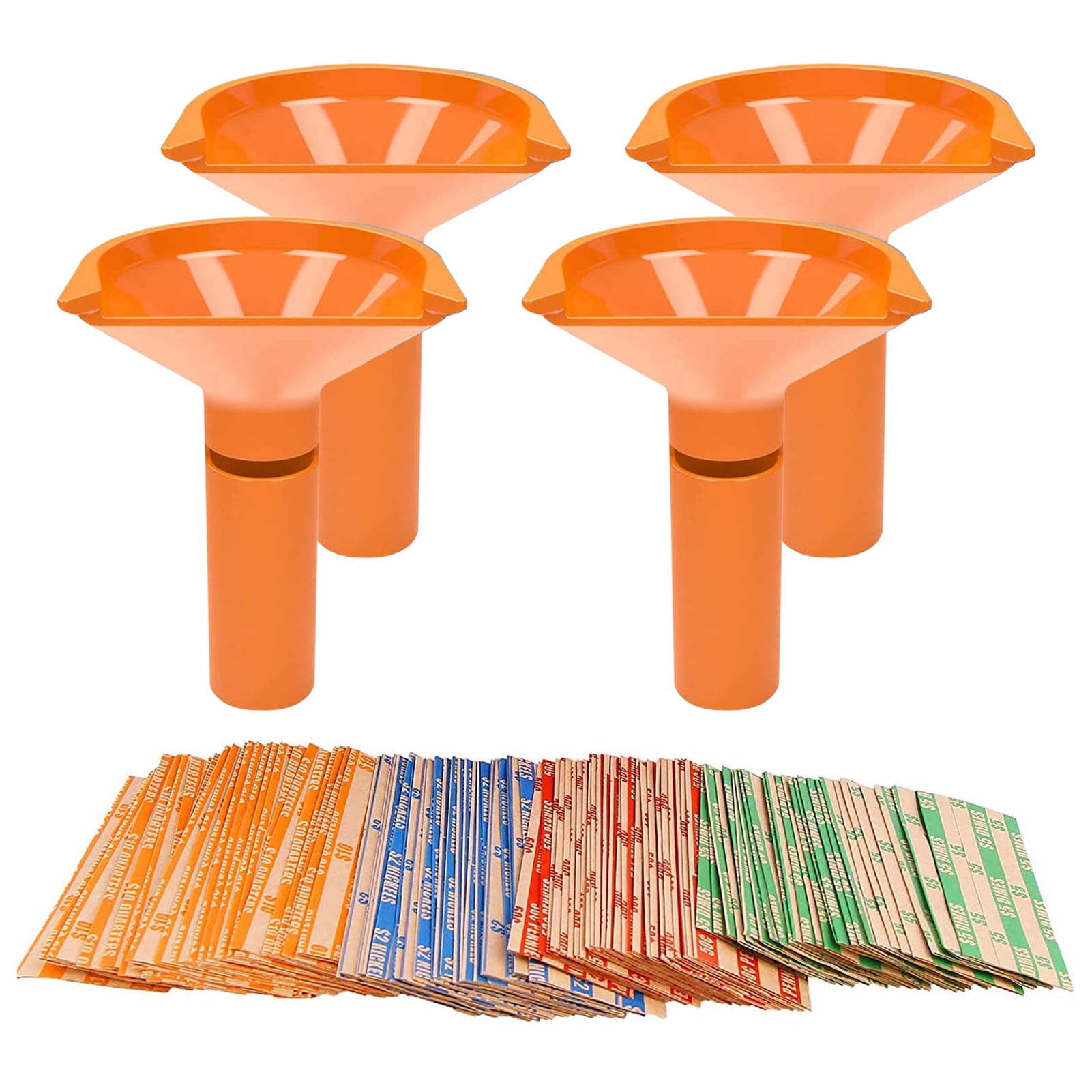 Hobeauty Coin Counting Wrapping Aid Coin Sorter Tubes Set Easy Coin ...