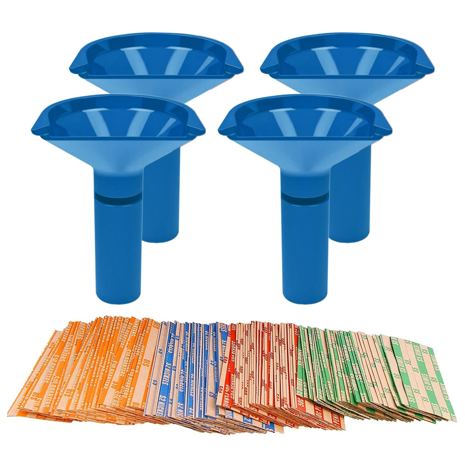 Hobeauty Coin Counting Wrapping Aid Coin Sorter Tubes Set Easy Coin ...