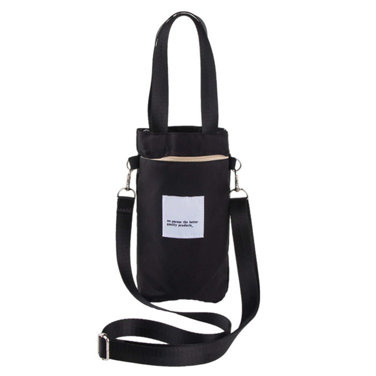 Hobeauty Cup Cover Waterproof Crossbody Water Bottle Bag with 2 Pockets ...