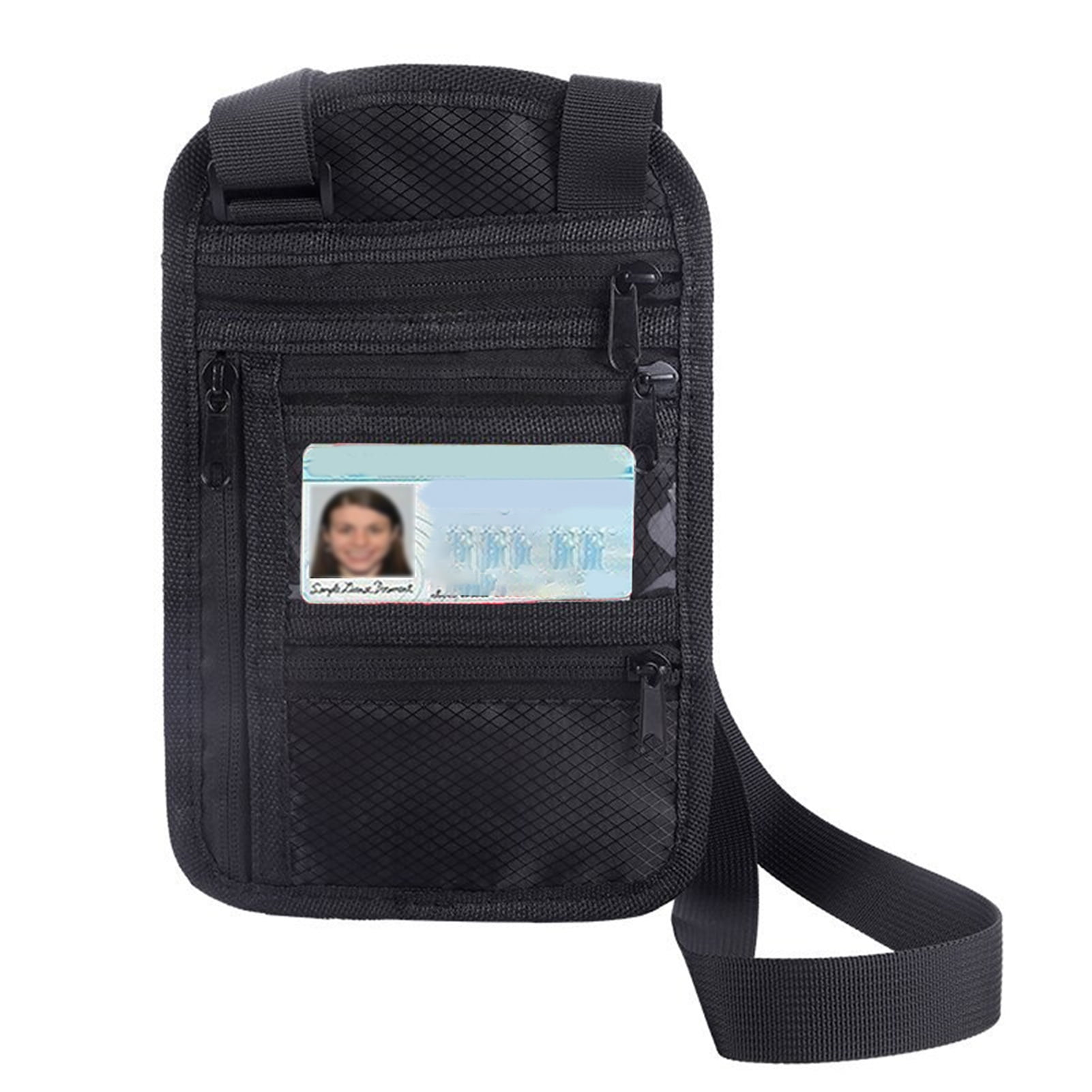 Hobeauty Hidden Travel Wallet Id Storage Bag Waterproof Neck Pouch for ...