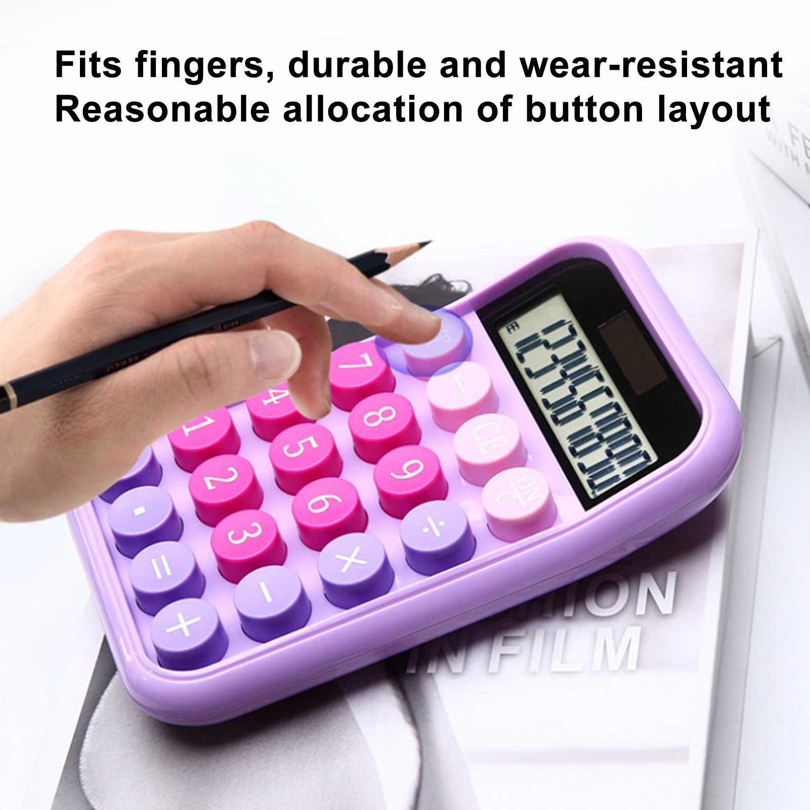 Hobeauty Plastic Desktop Calculator Vintage Style Desktop Calculator ...