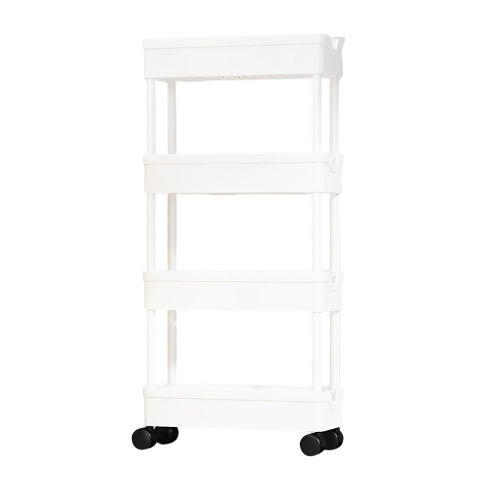 Hobeauty Spice Rack with Wheels Four-tier Rolling Cart Versatile for ...