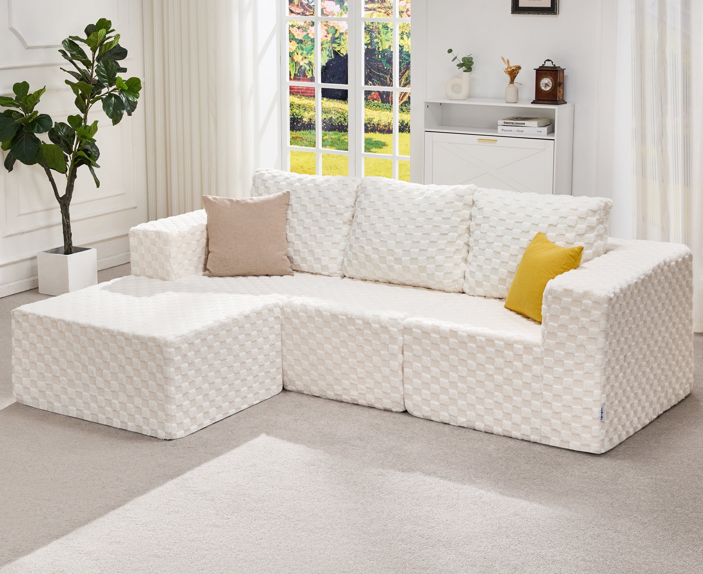 Hobestluk Modular Sectional Sofa Memory Foam Couch Oversized Sectional ...