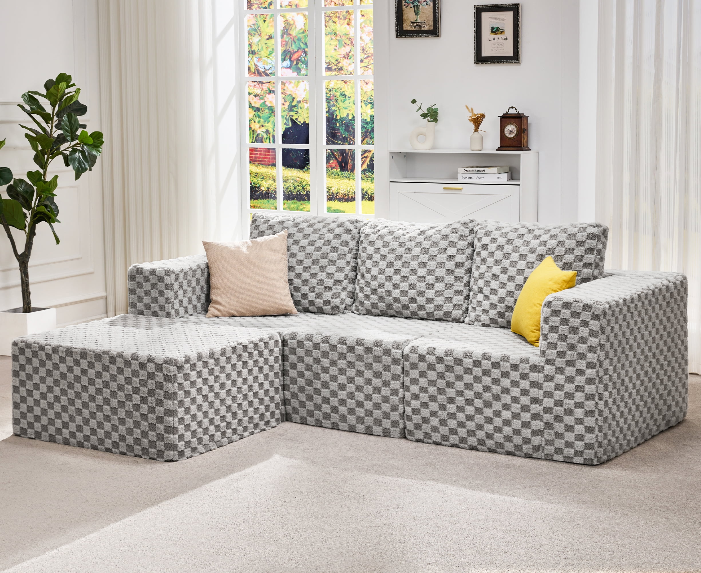 Hobestluk Modular Sectional Sofa Memory Foam Couch Oversized Sectional ...