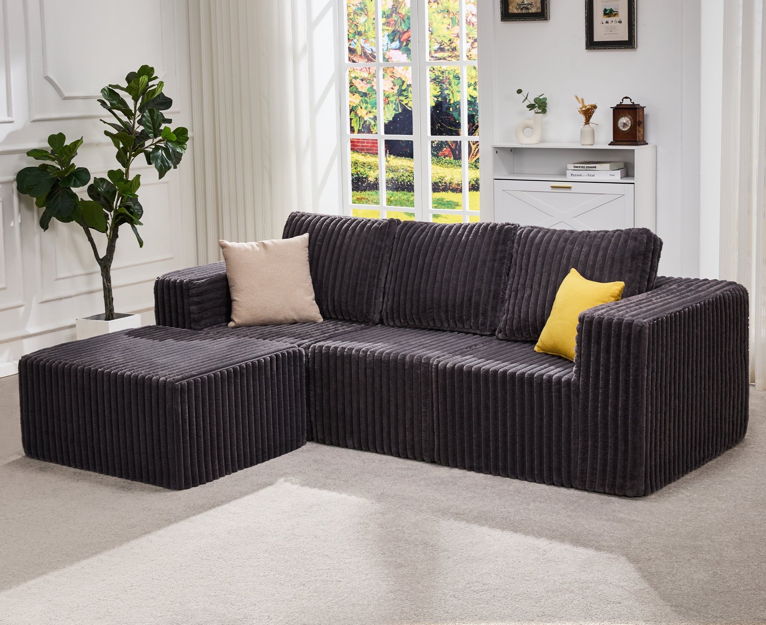 Hobestluk Modular Sectional Sofa Memory Foam Couch Oversized Sectional ...