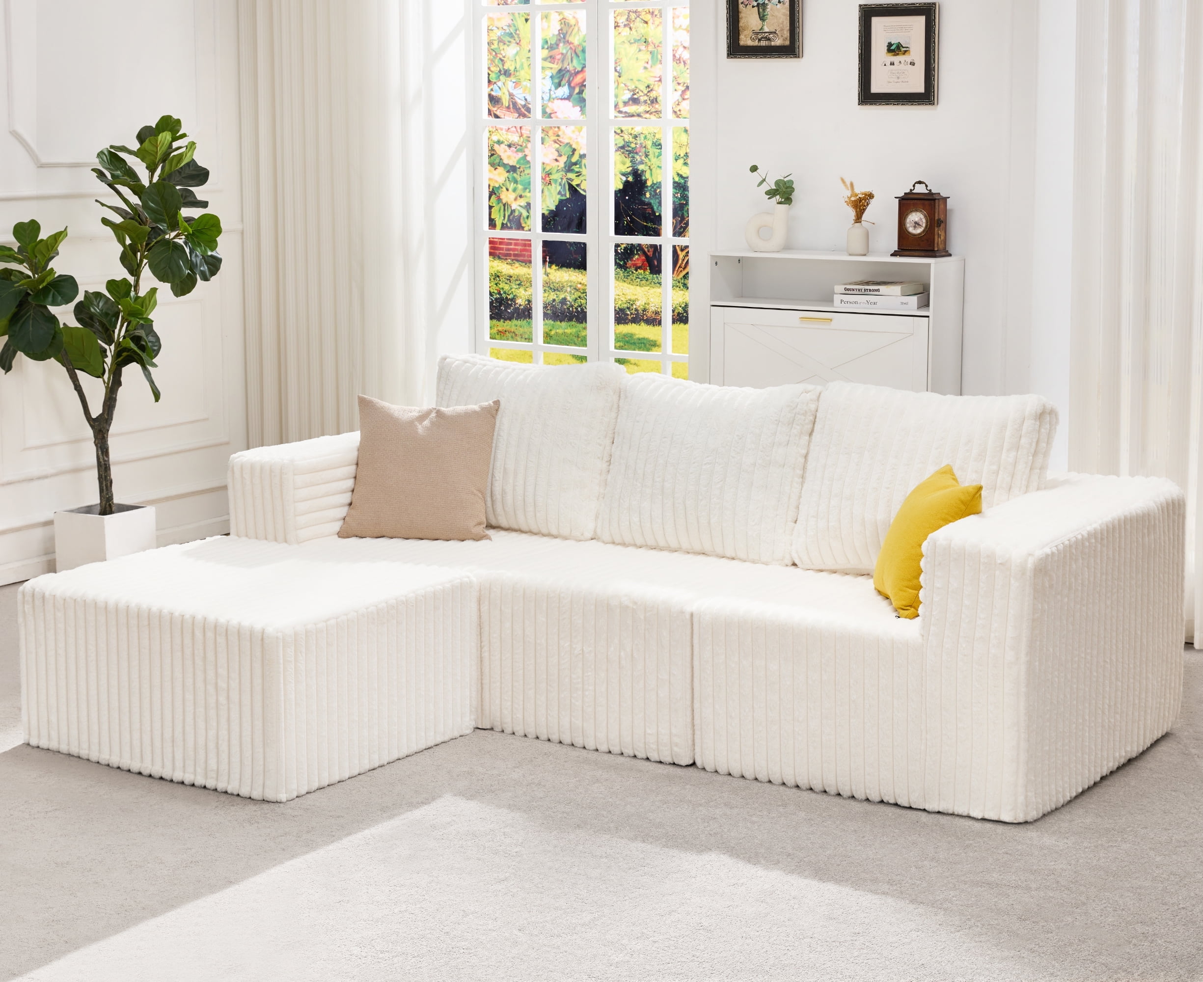 Hobestluk Modular Sectional Sofa Memory Foam Couch Oversized Sectional ...