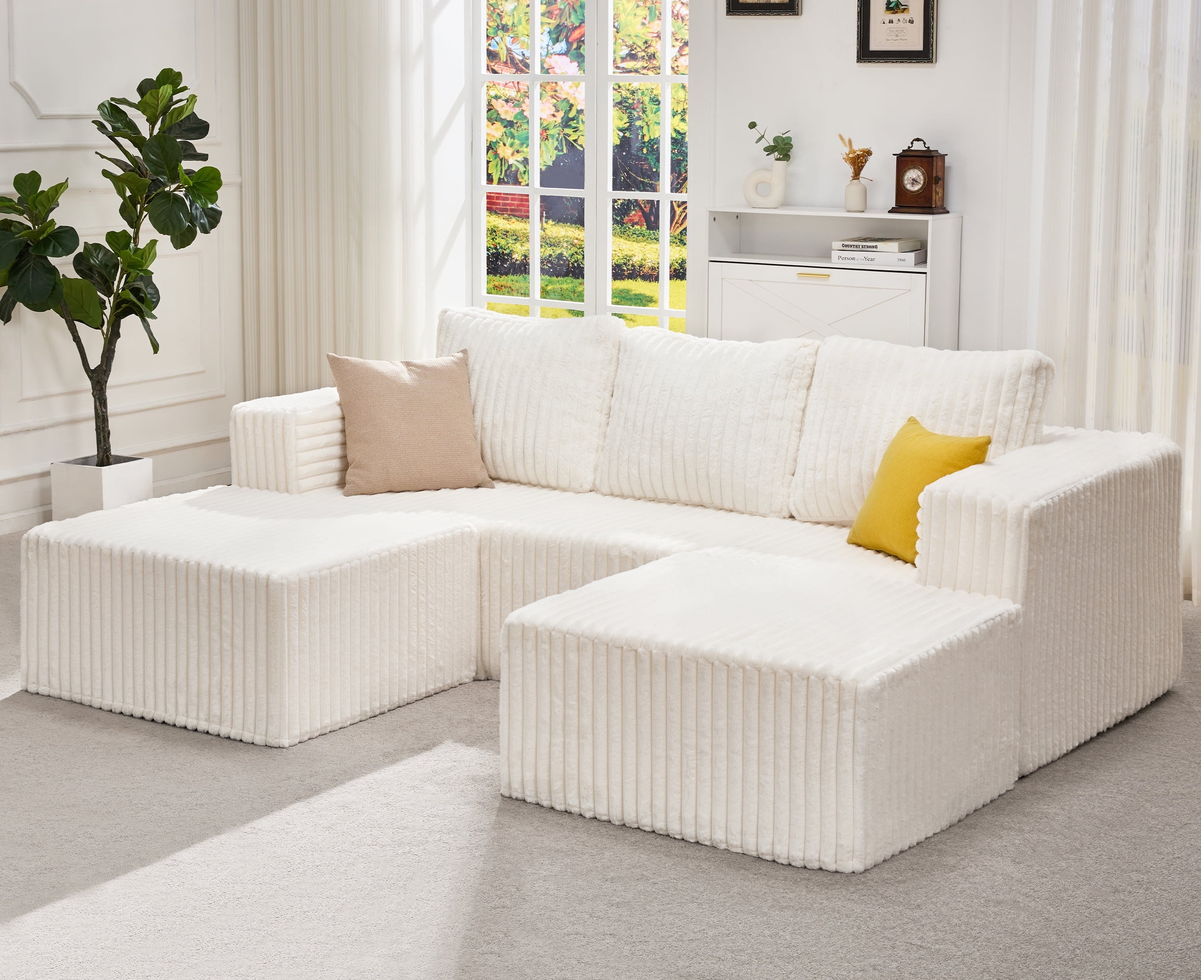 Hobestluk Modular Sectional Sofa Memory Foam Couch Oversized Sectional ...