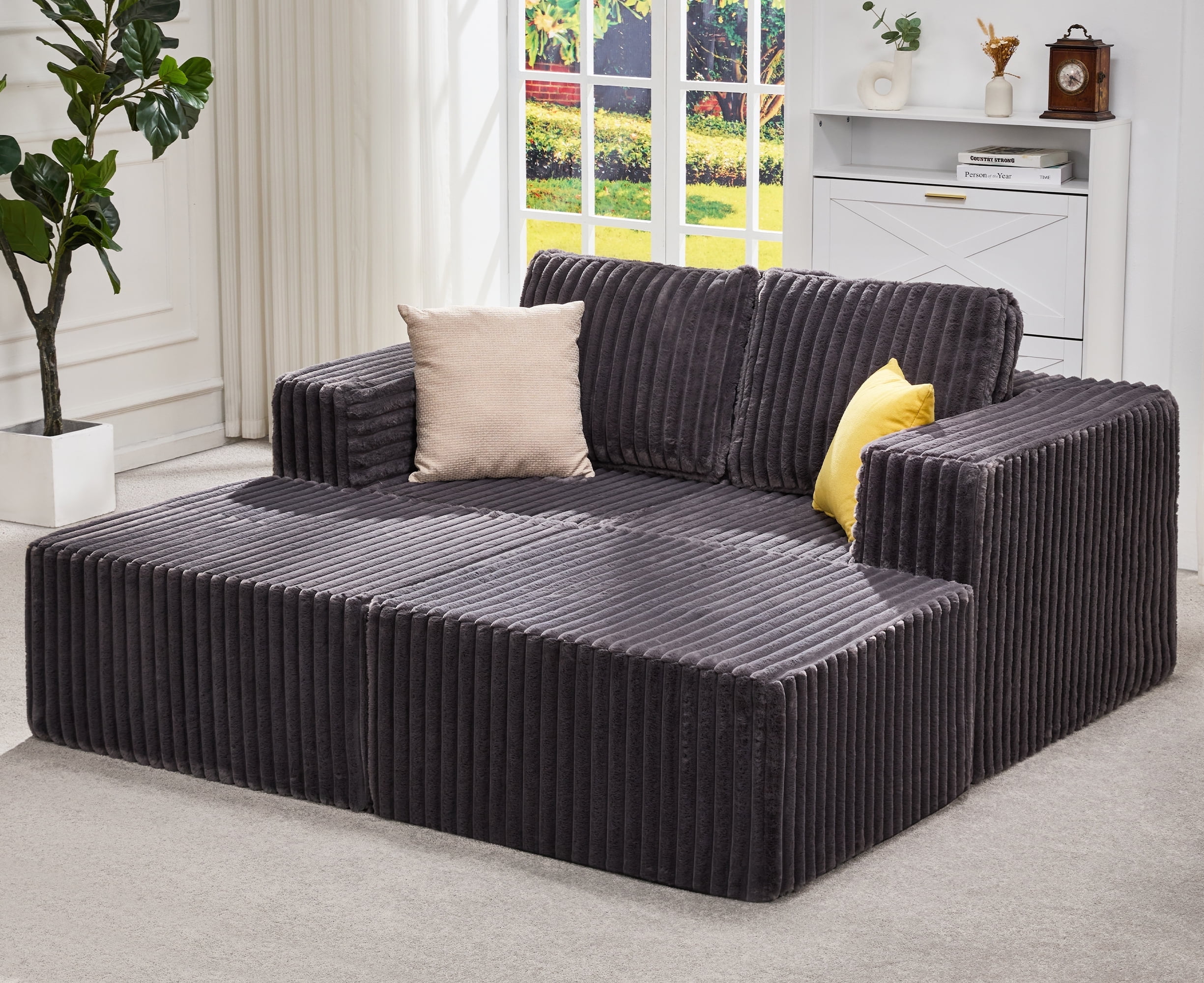 Hobestluk Modular Sectional Sofa Memory Foam Couch Sofa Bed Loveseat ...