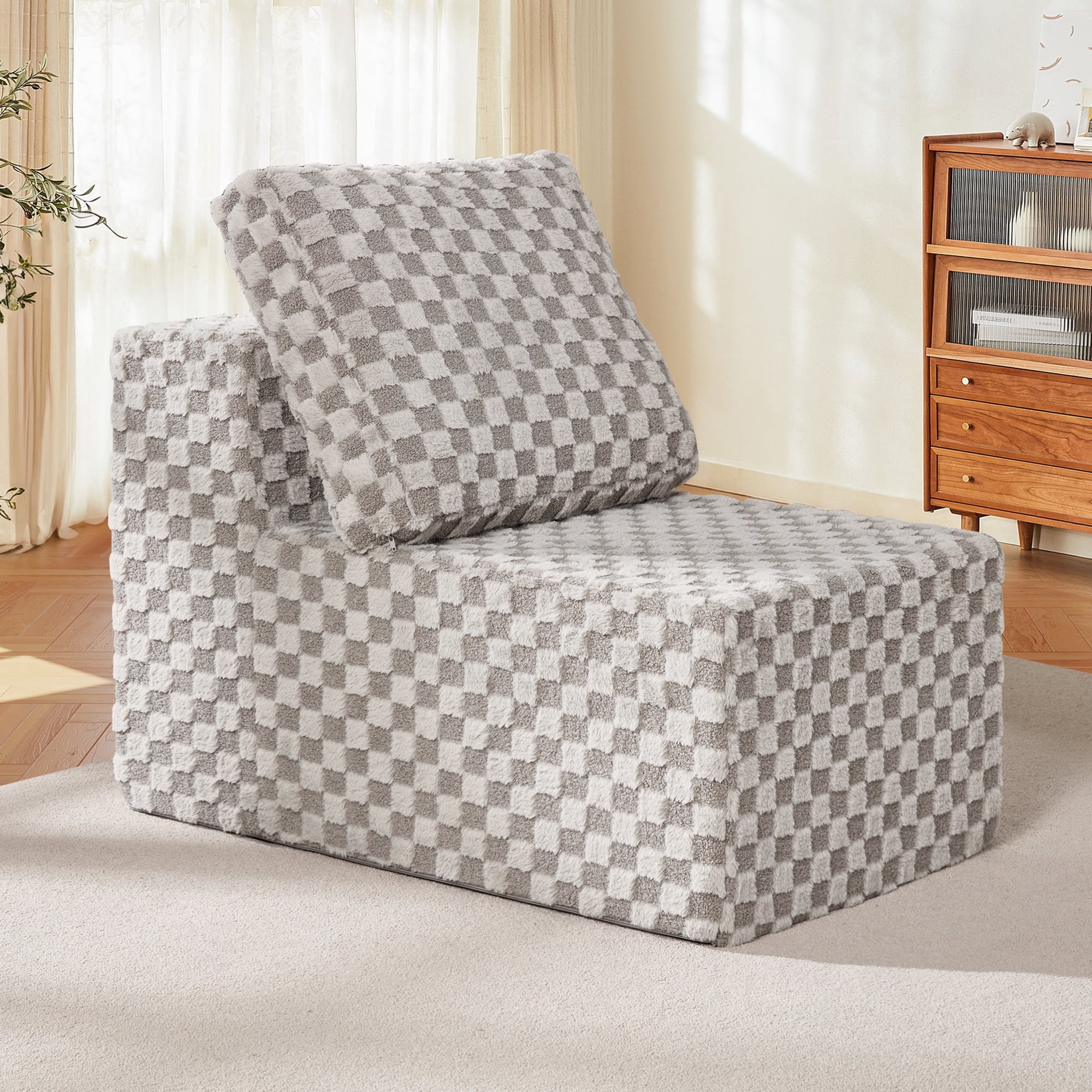 Hobestluk Rectangle Ottoman Memory Foam Footrest for Couch with ...