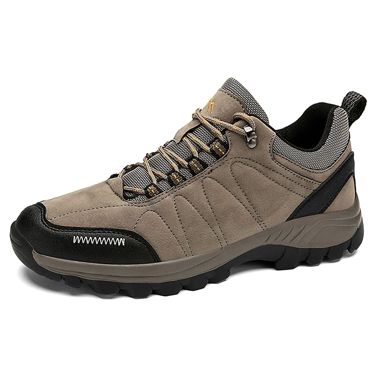 Hobibear Men's Leather Sneakers, Running & Hiking Shoes, Size 11, Slip ...