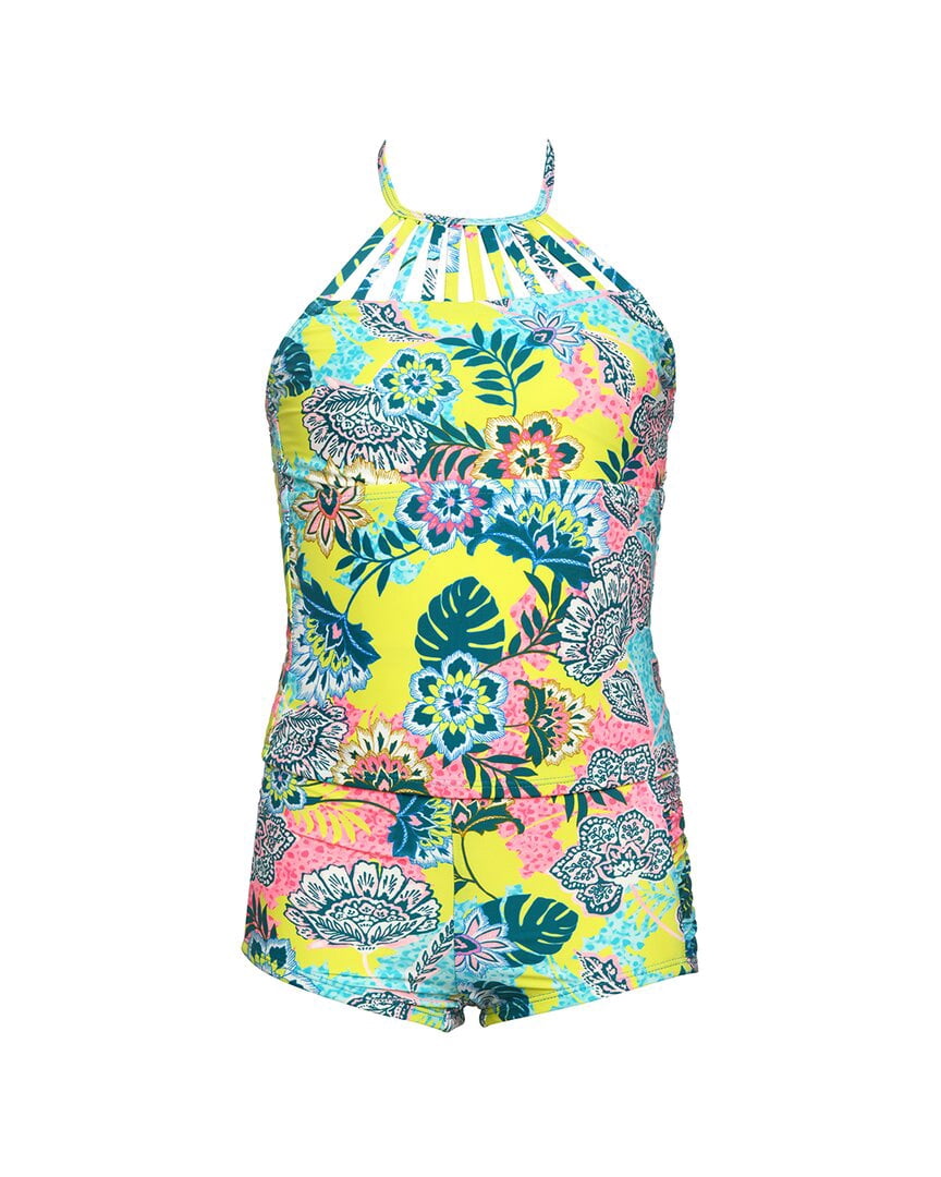 Hobie girls Venice High-Neck 2pc Swim Set, 10 - Walmart.com