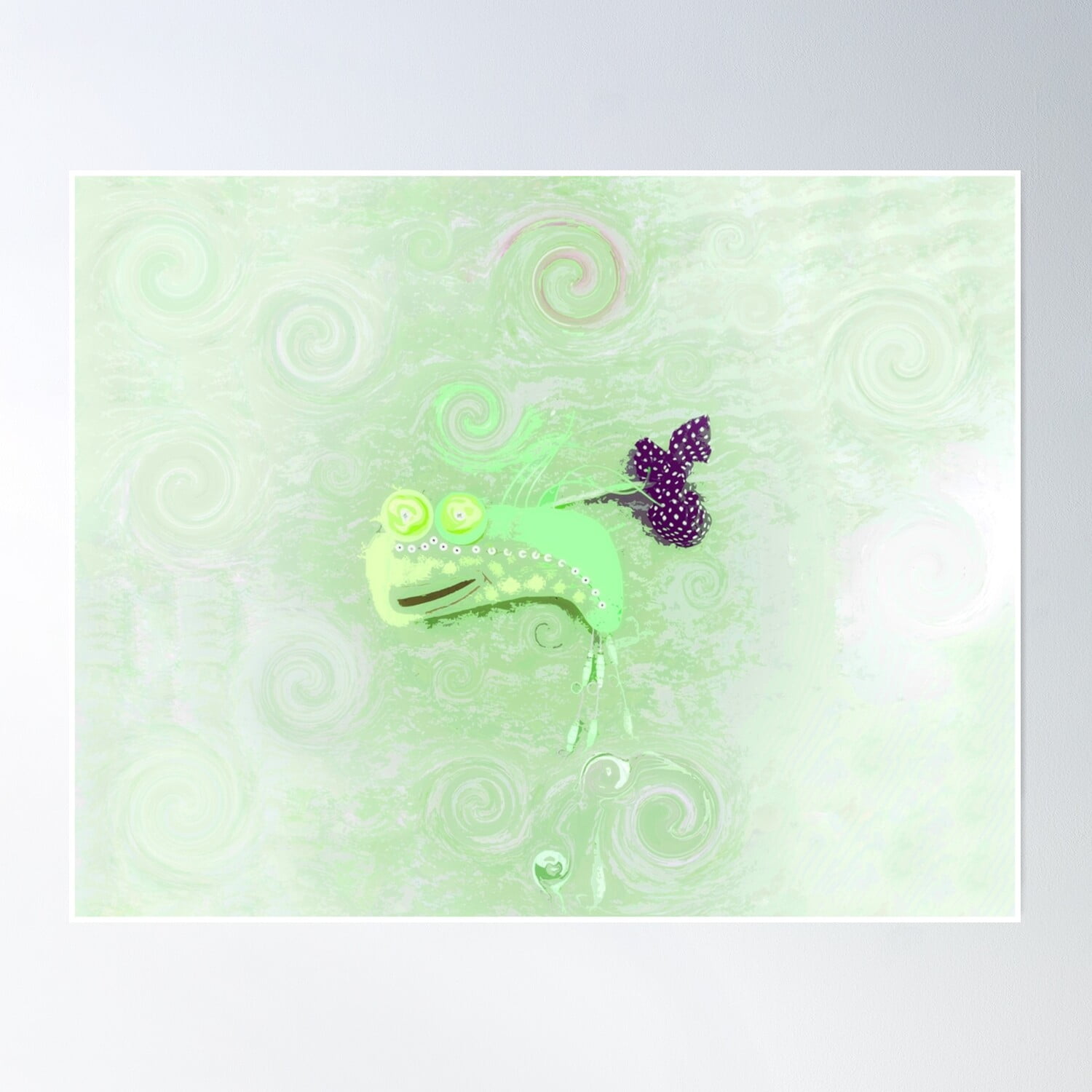 Hobo Fish Groovy Hippie Vibes Coastal Boho Style Home Décor Or Art 1 Of ...