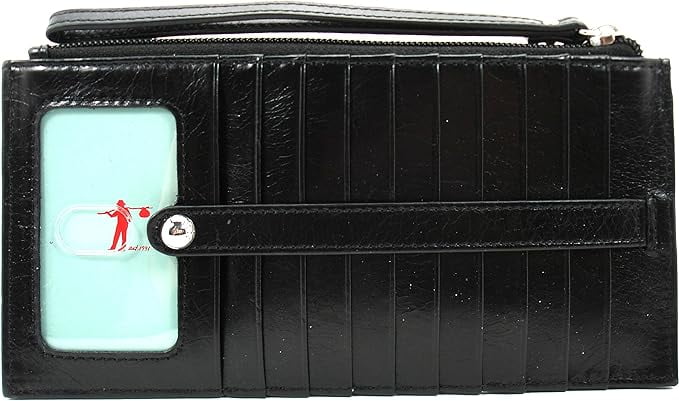 Hobo Kimi Leather Card Stacker Black - Walmart.com