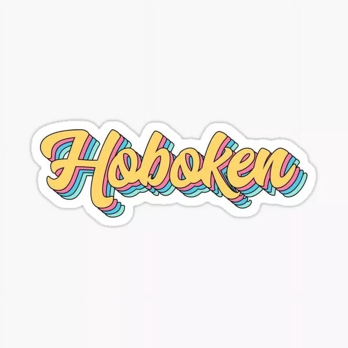Hoboken New Jersey City Hometown Travel Sticker Phone Decal Water ...