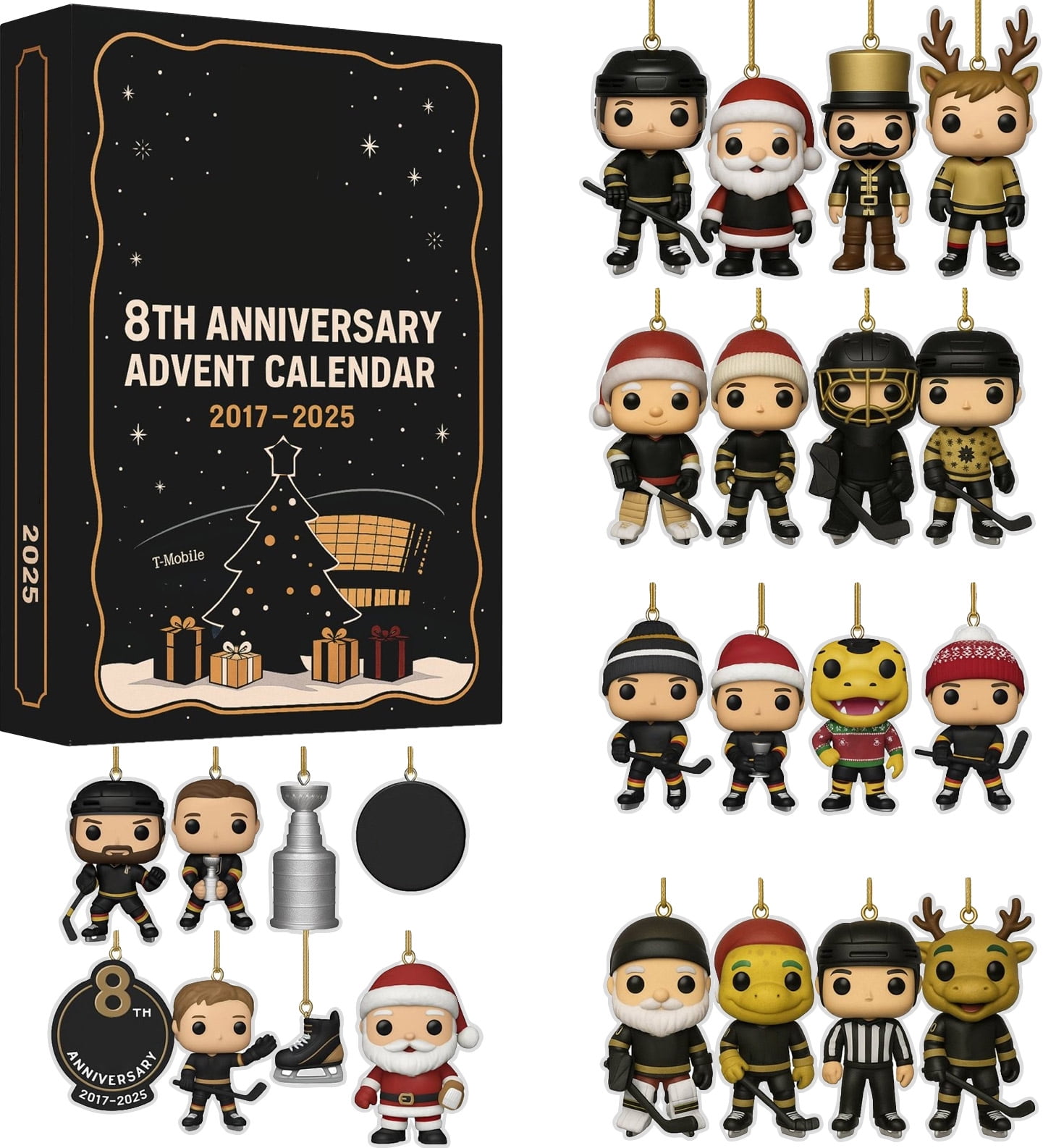 Hockey 8th Anniversary Advent Calendar 2025 With 24 Little Christmas ...