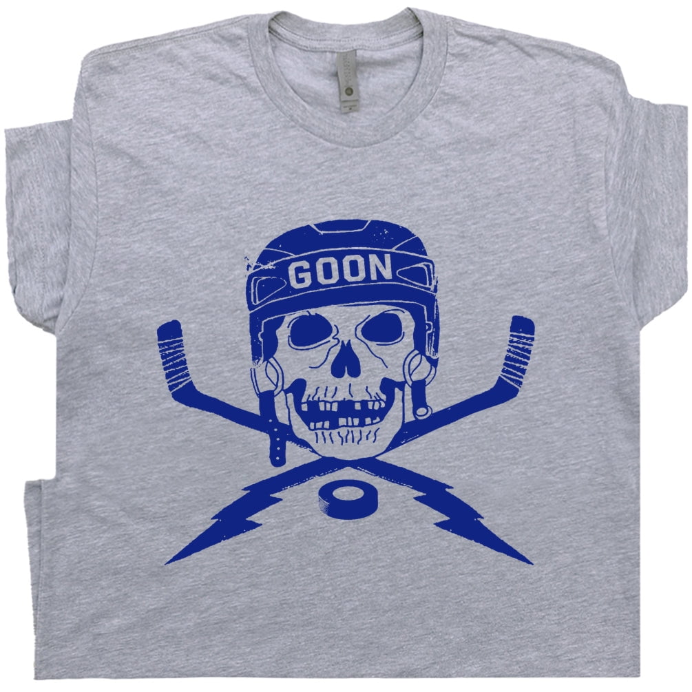Hockey Goon T Shirt Funny Hockey Mask Graphic Vintage Tee Gift For Men ...