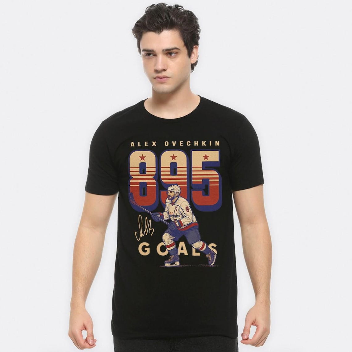 Hockey Legend Alexander Ovechkin 895 Goals Record Tee, Graphic Design ...