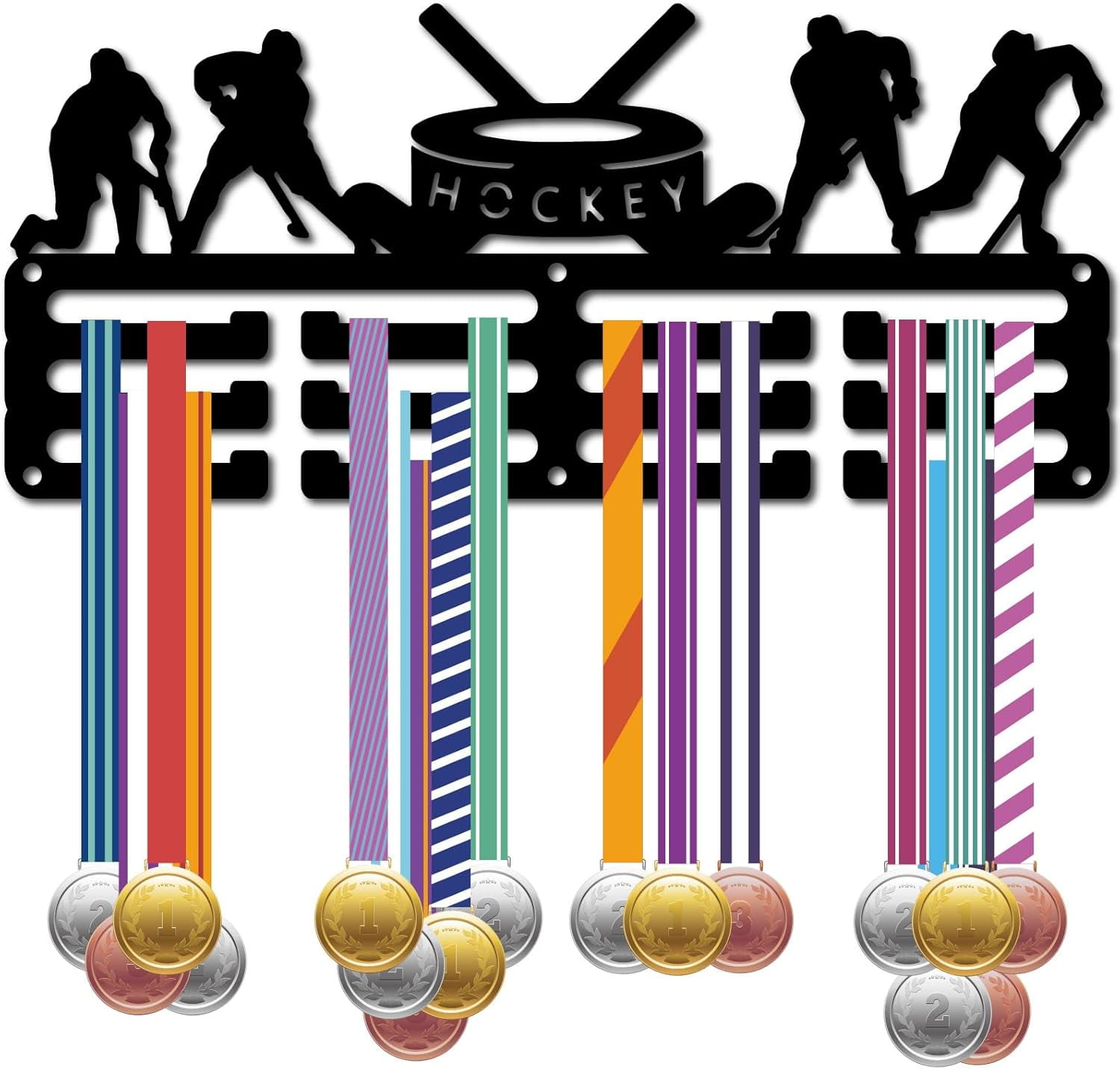 Hockey Medal Hanger Medal Holder Display Sports Rack Iron Frame Small ...