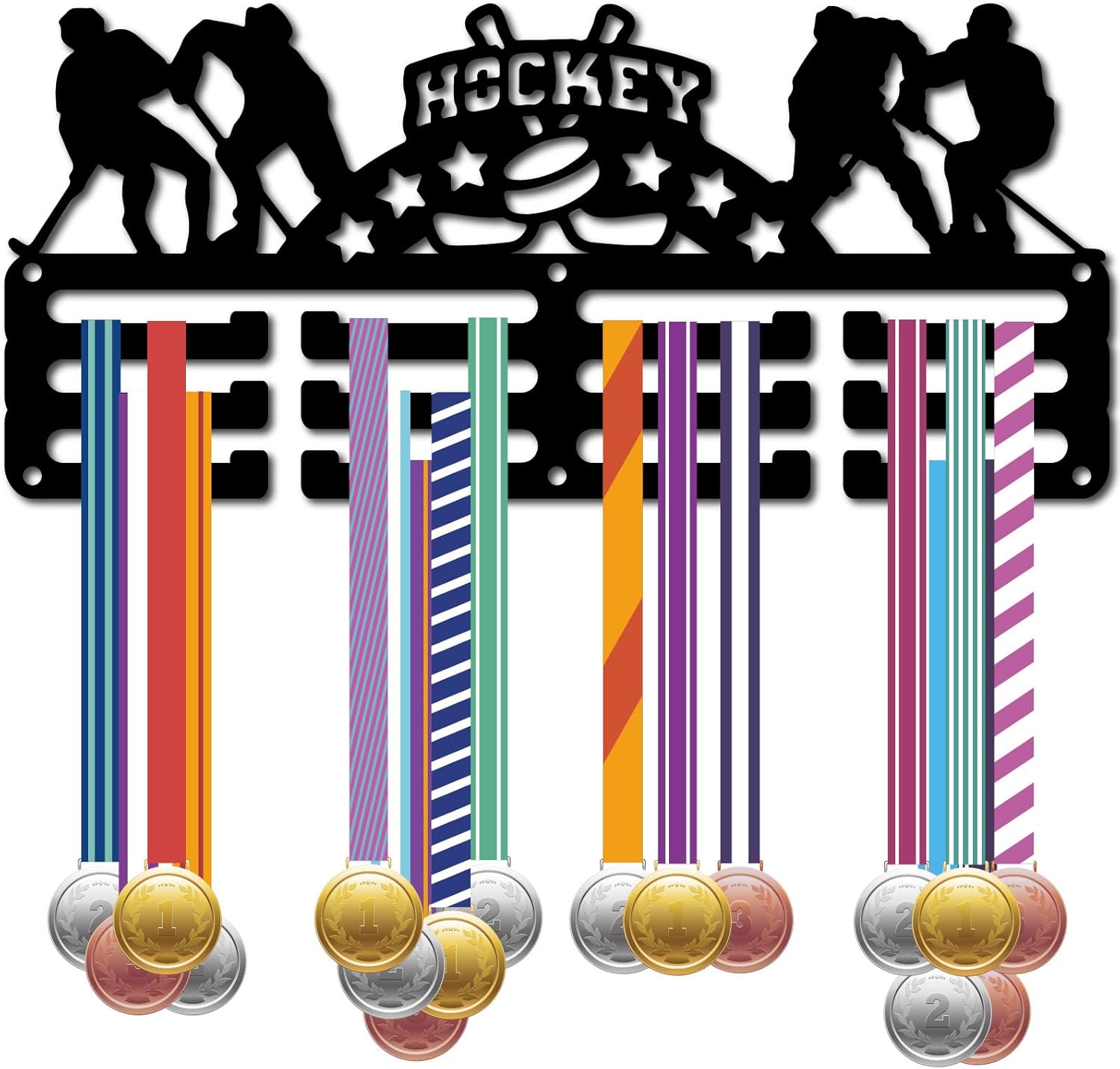 Hockey Medal Holder Display Sports Medal Hanger Competition Rack Hang ...