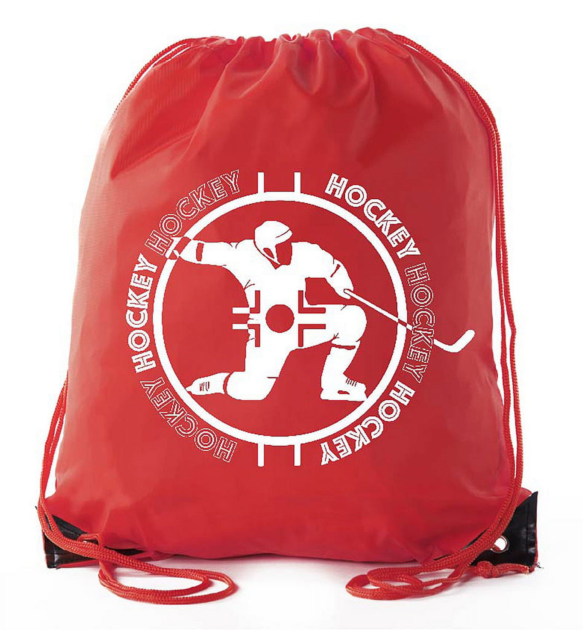 Hockey Party Bags | Hockey Drawstring backpacks for Birthdays, Team ...