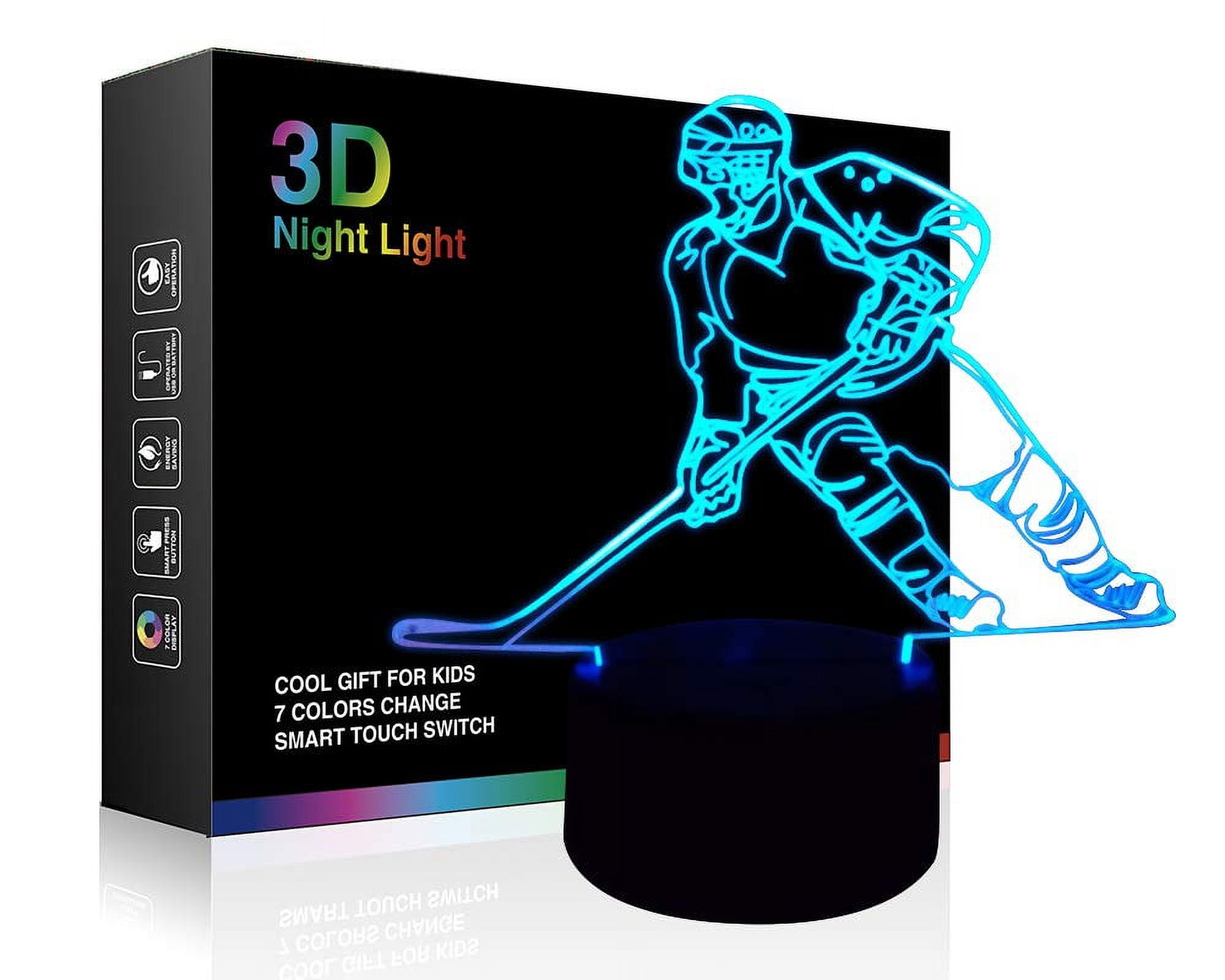 Ticent Color Changing Hockey Player LED Night Light - Walmart.com