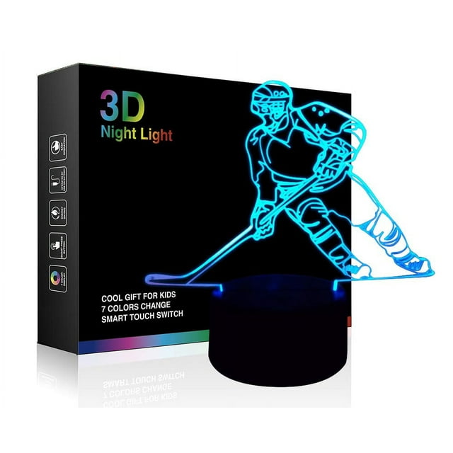 Ticent Color Changing Hockey Player LED Night Light - Walmart.com