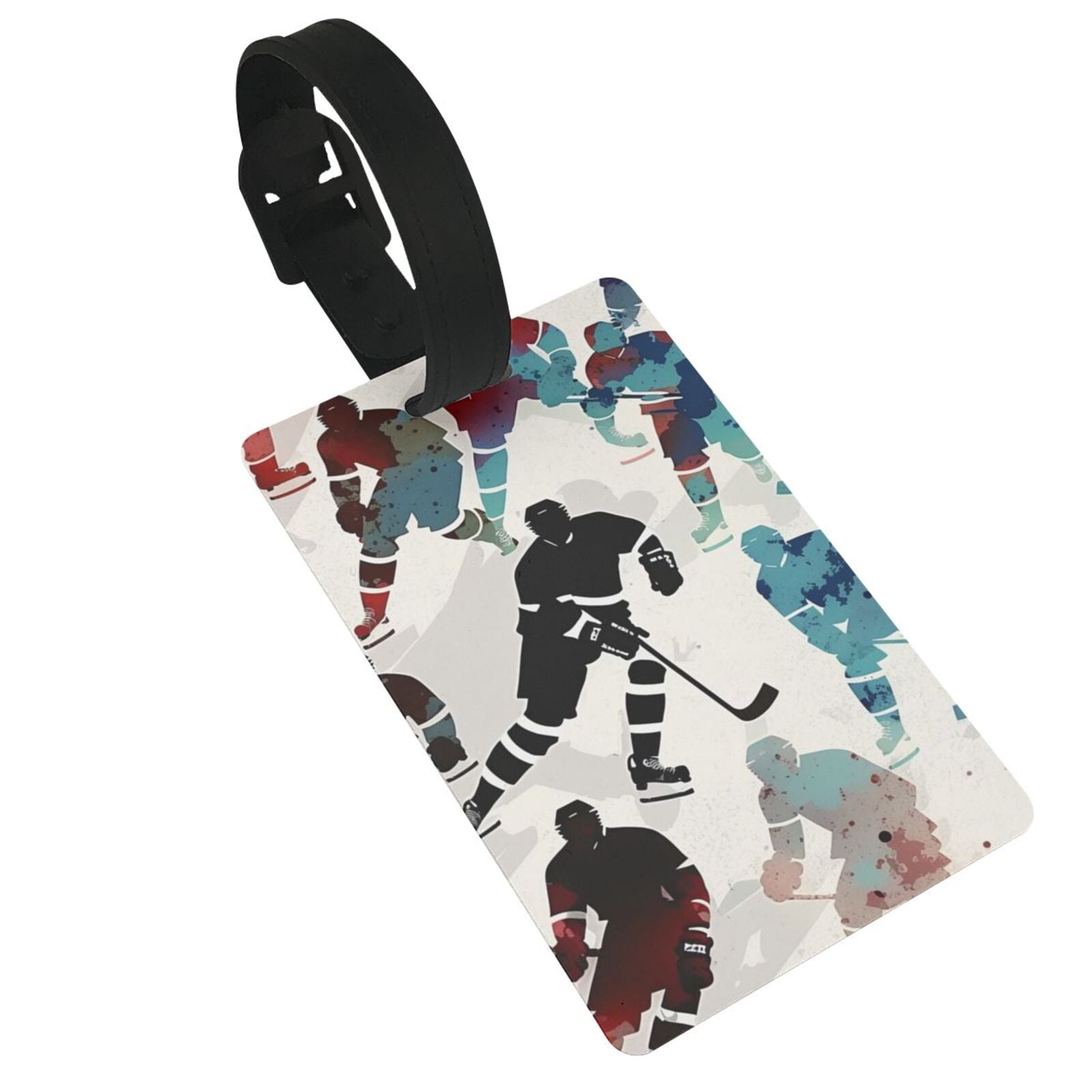 Hockey Players Vintage Luggage Tags Suitcases ID Baggage Identifier ...