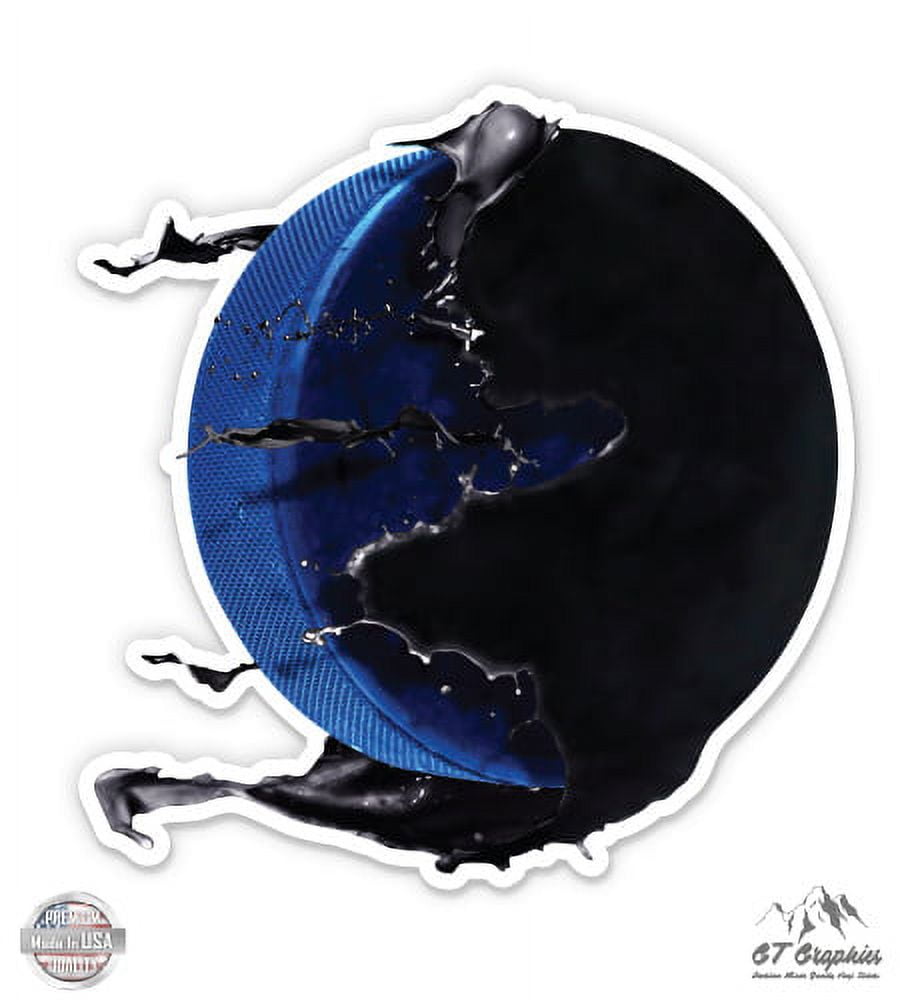 Hockey Puck - 12" Vinyl Sticker Waterproof Decal - Walmart.com
