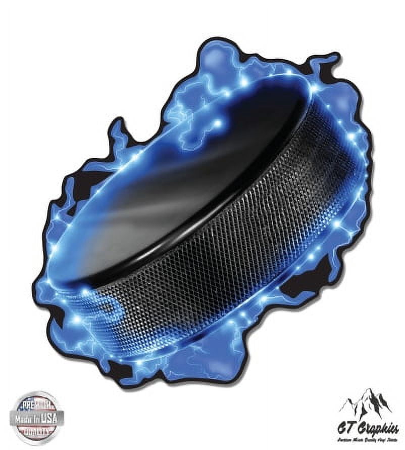 Hockey Puck - 3" Vinyl Sticker - For Car Laptop I-Pad Phone Helmet Hard ...