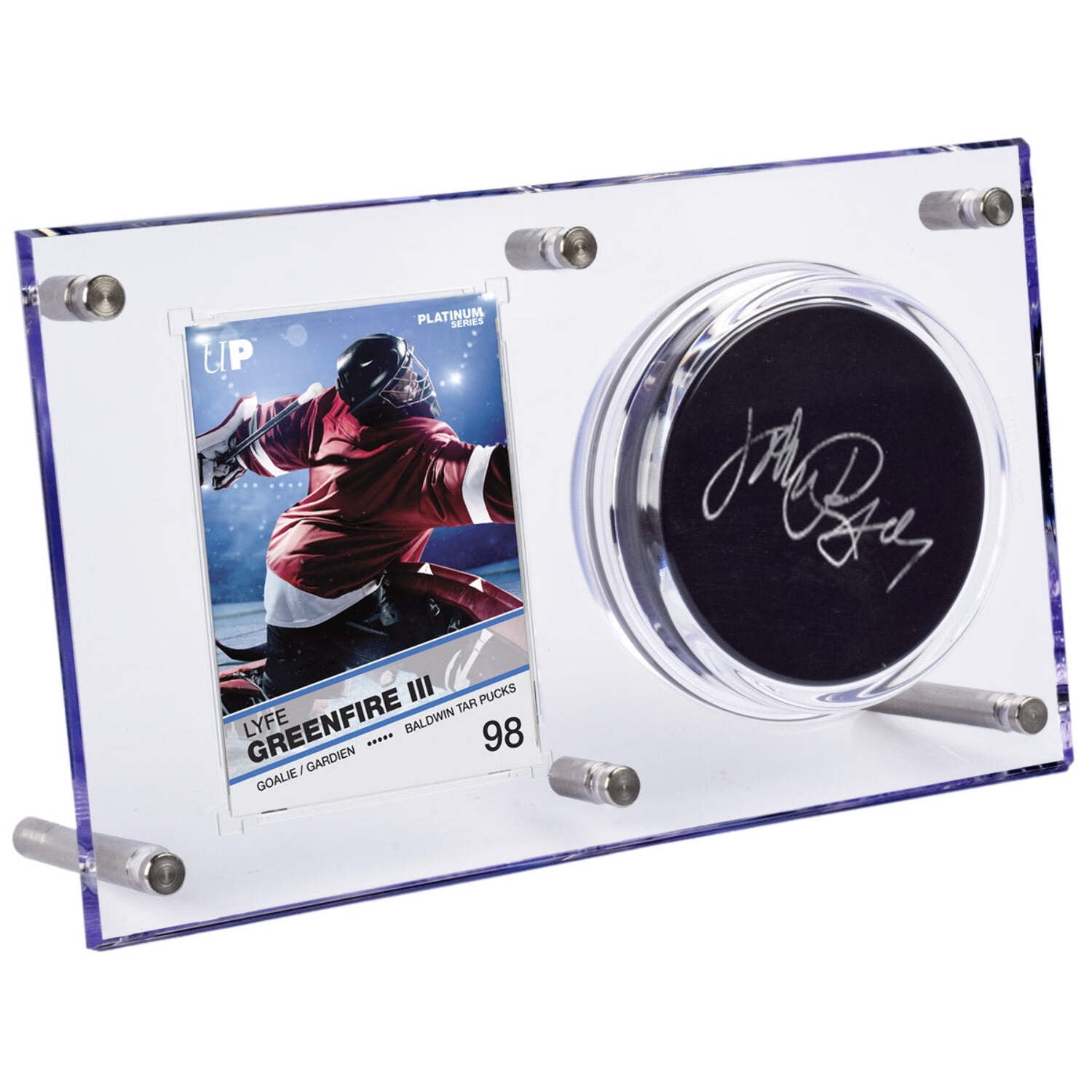 Ultra PRO: Display - Hockey Puck Card Flip Case (120PT / Clear ...