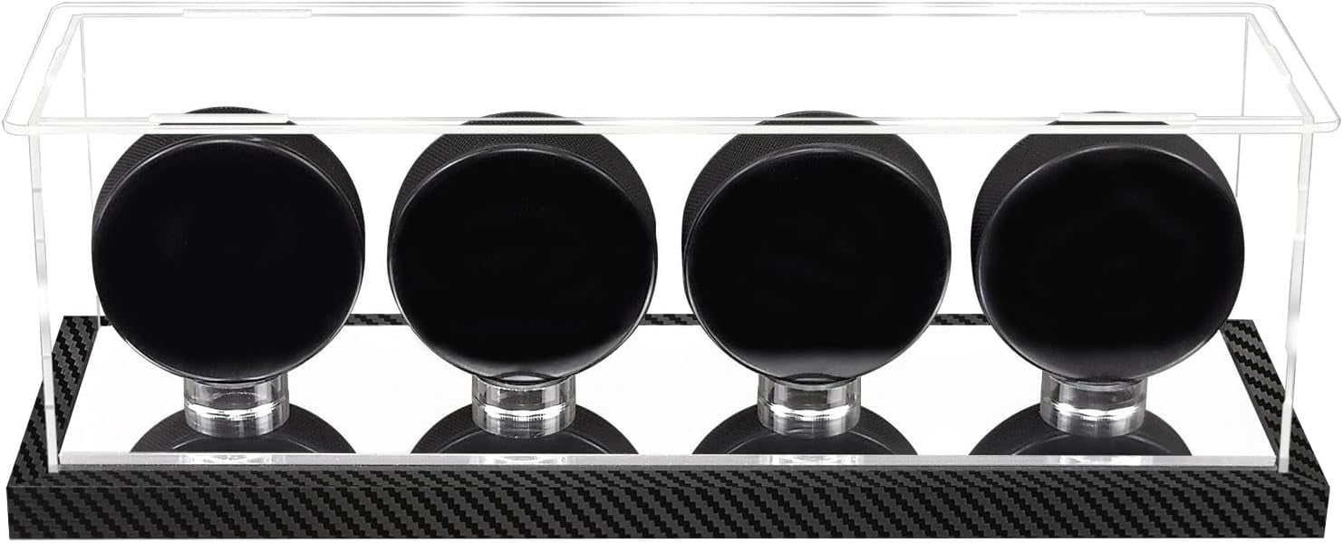 Hockey Puck Display Case for 4 Pack in one, Arcylic Puck Display Holder ...