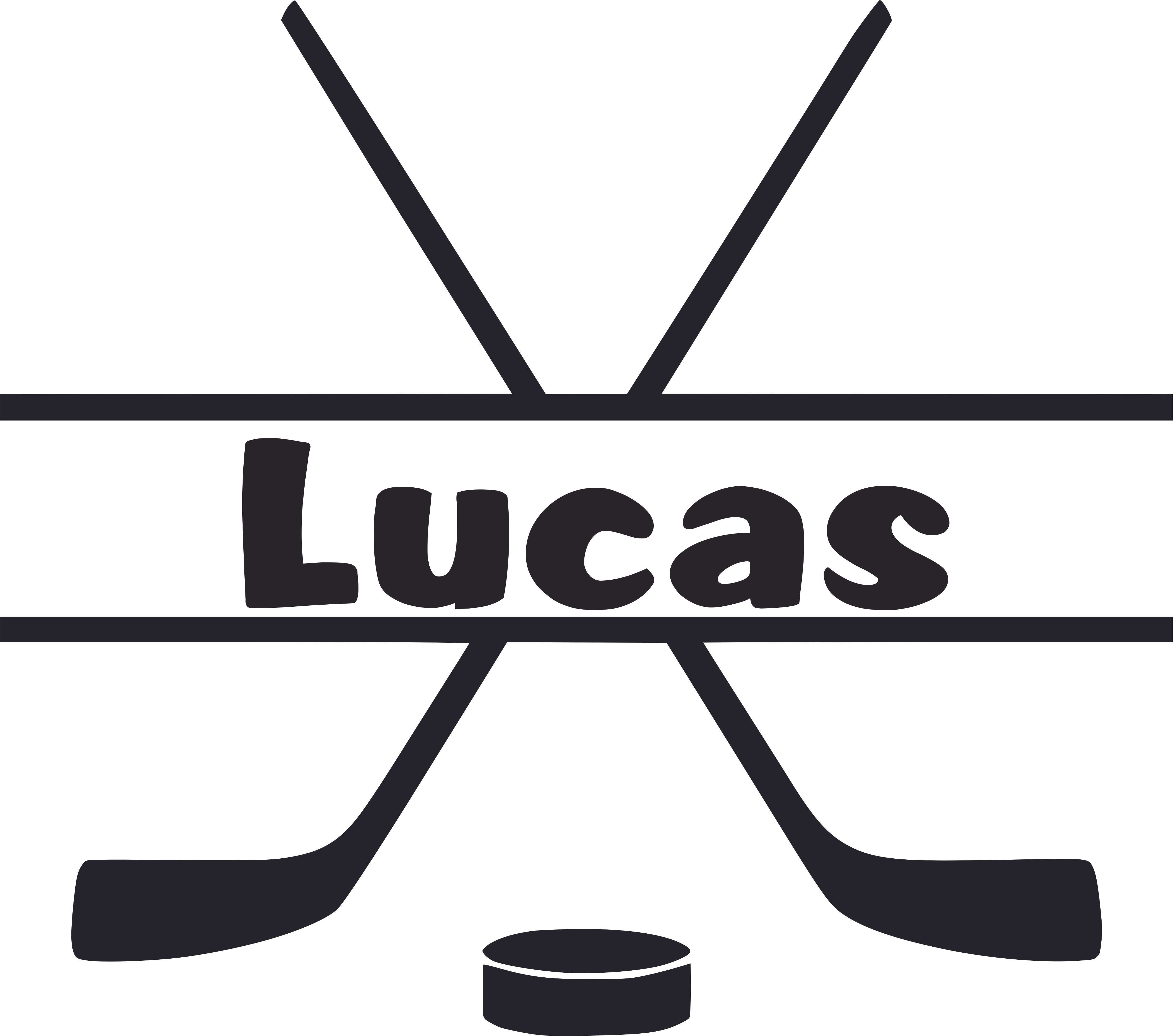 Hockey Puck Team Sports Ice Hockey Customized Wall Decal - Custom Vinyl ...