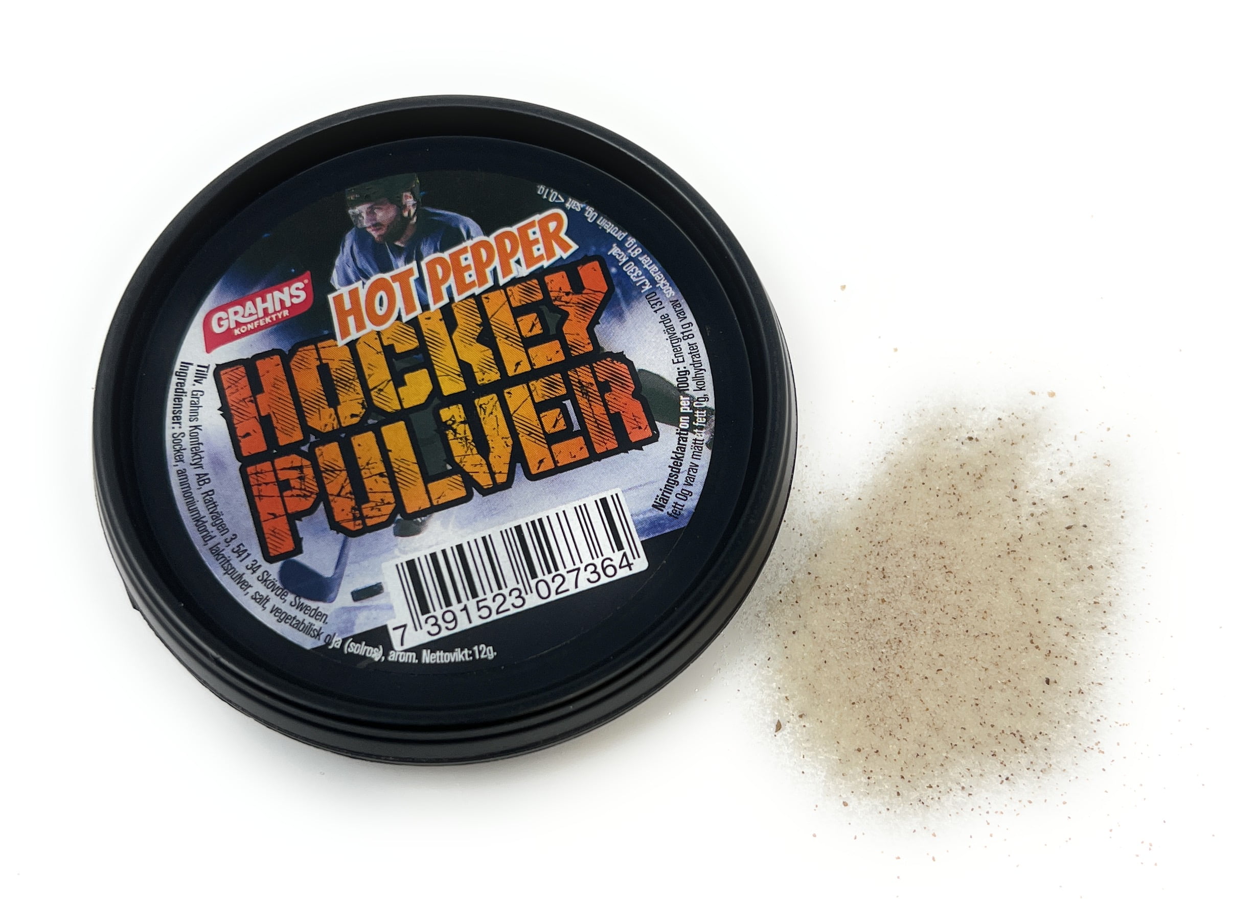 Hockey, Salty Licorice Powder w/Peppers (Hockey Pulver Hot Pepper) 12g ...