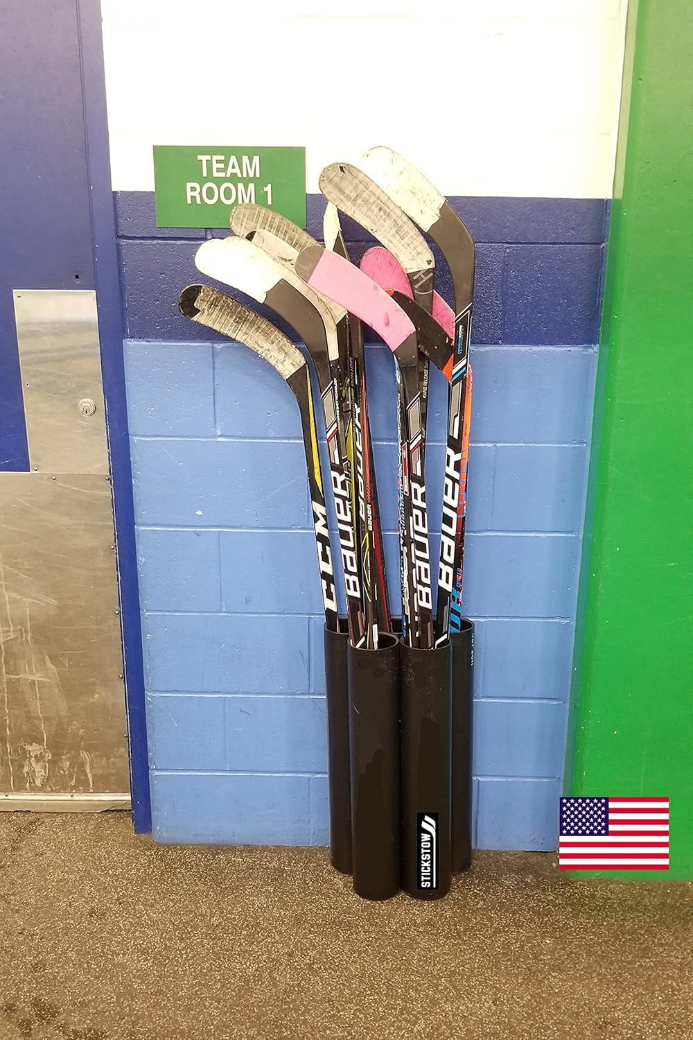 Hockey Stick Holder Free Stand for Home Players Dressing Room Rack ...