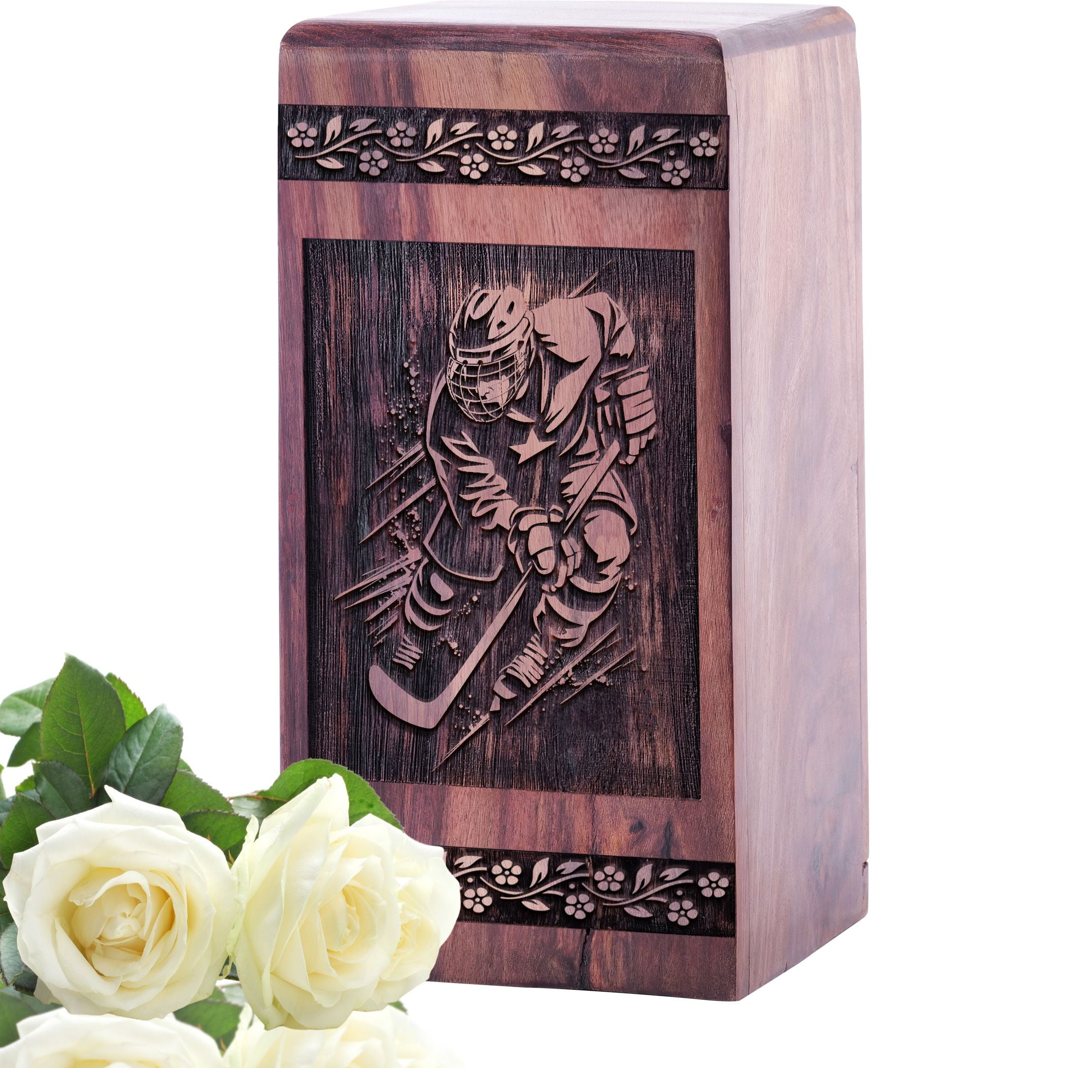 Hockey Stick Urn - Small Urn For Ashes For Women - Wooden Urn For Ashes ...