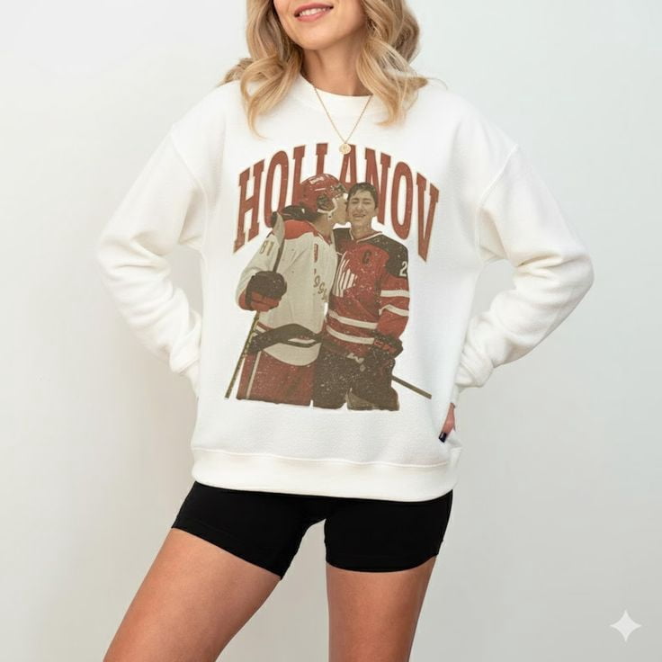 Hockey Vintage Rivalry Sweatshirt, Classic Ice Rink Fan Graphic Design ...