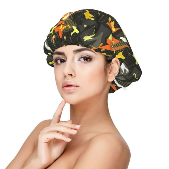 Hockey sticks Dark gray Silk Bonnet for Sleeping Women/Men, Adjustable ...