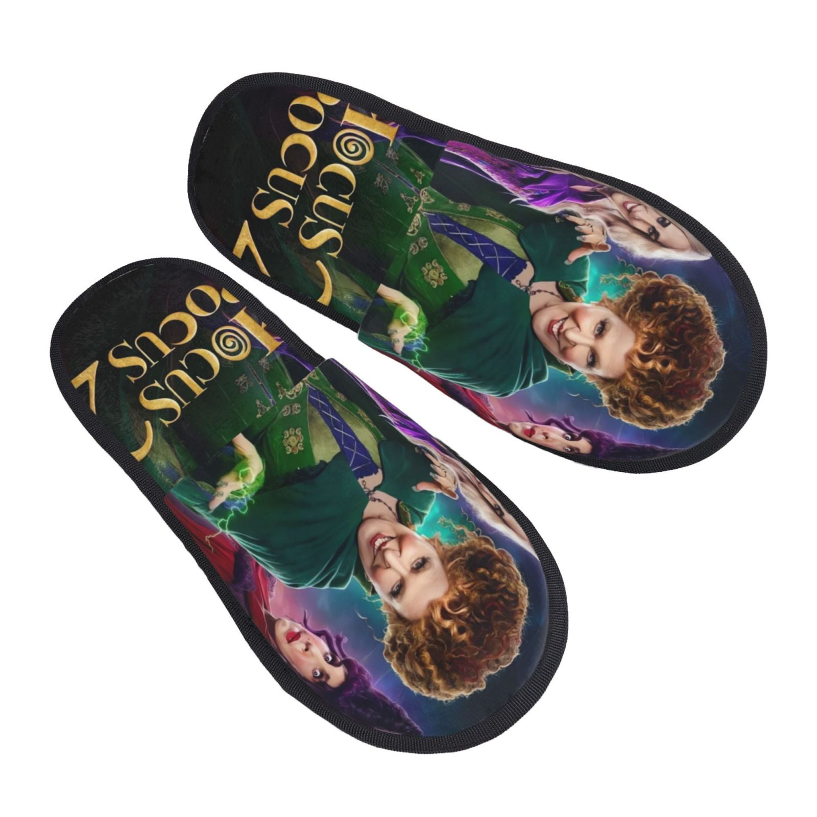 Hocus Pocus 2 Furry Slippers For Men Women Fuzzy House Slippers Winter ...