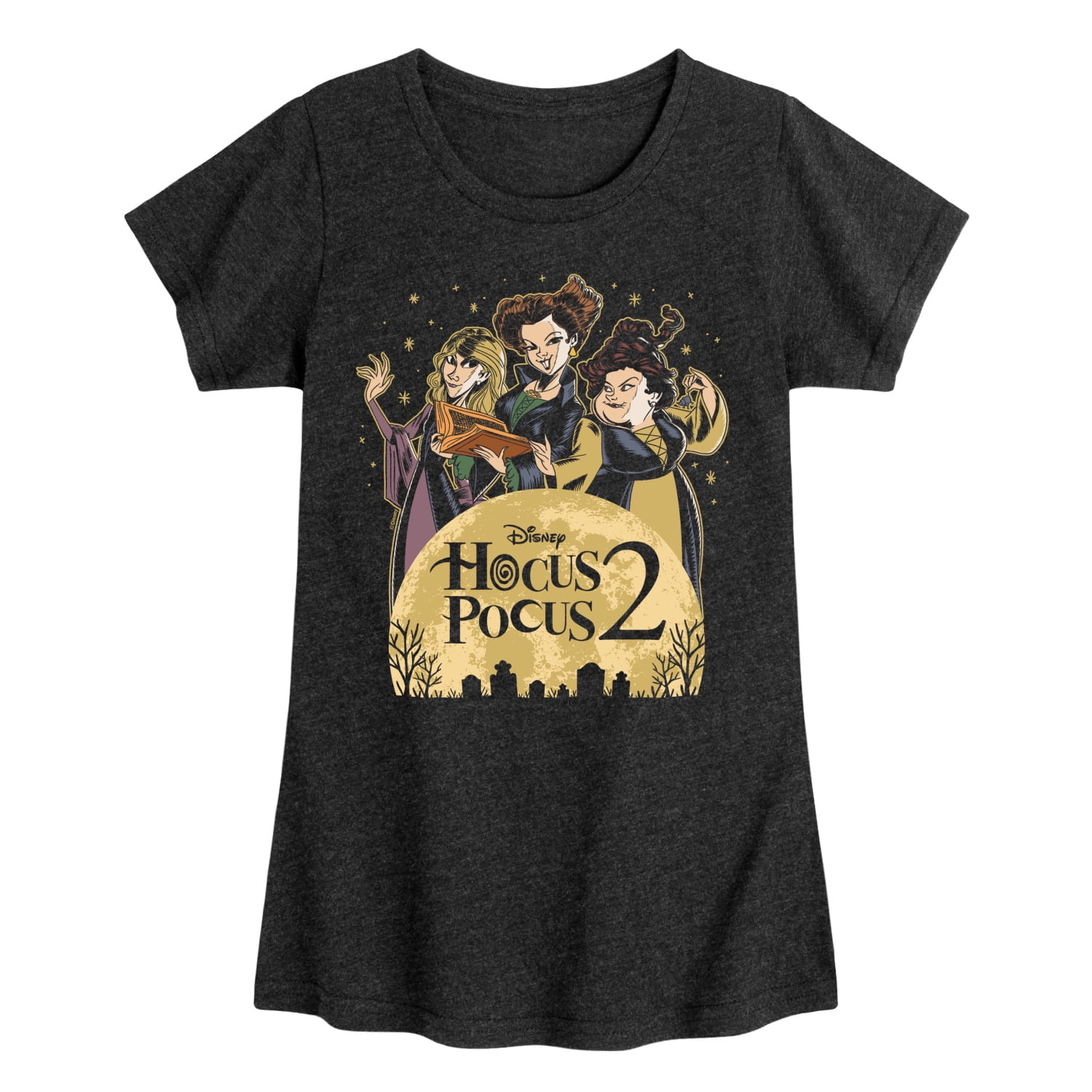 Hocus Pocus 2 - Hocus Pocus 2 Moon - Toddler And Youth Girls Short ...