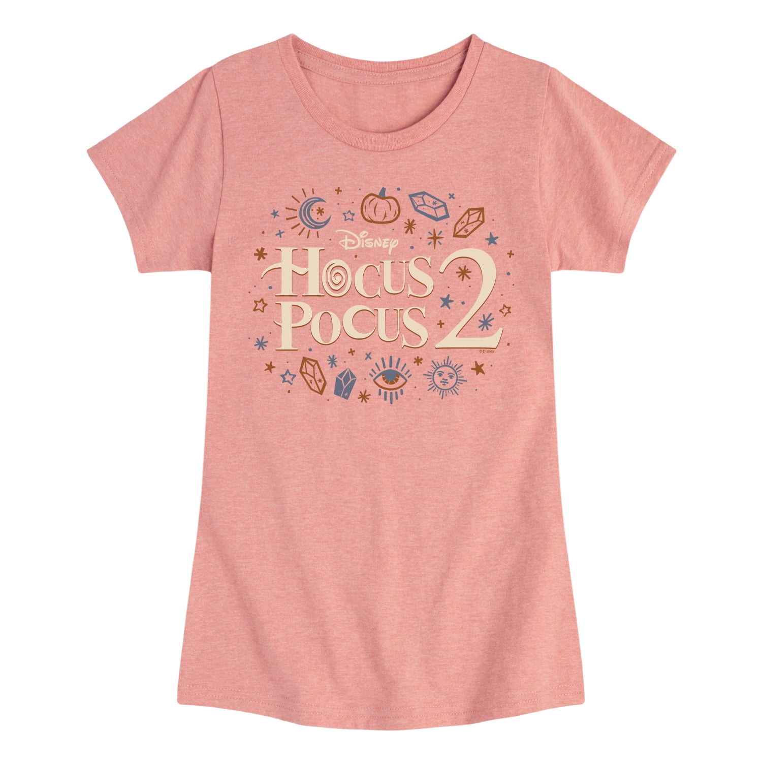 Hocus Pocus 2 - Logo With Icons - Toddler And Youth Girls Short Sleeve ...