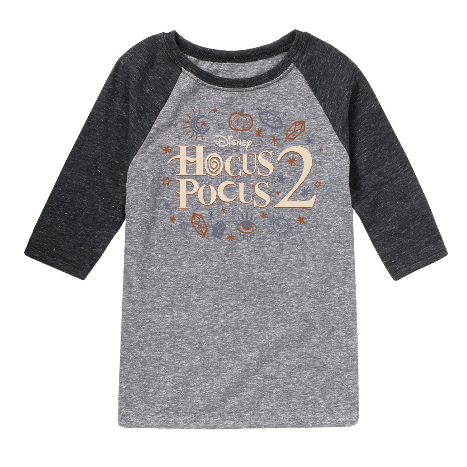 Hocus Pocus 2 - Logo With Icons - Toddler And Youth Raglan Graphic T ...