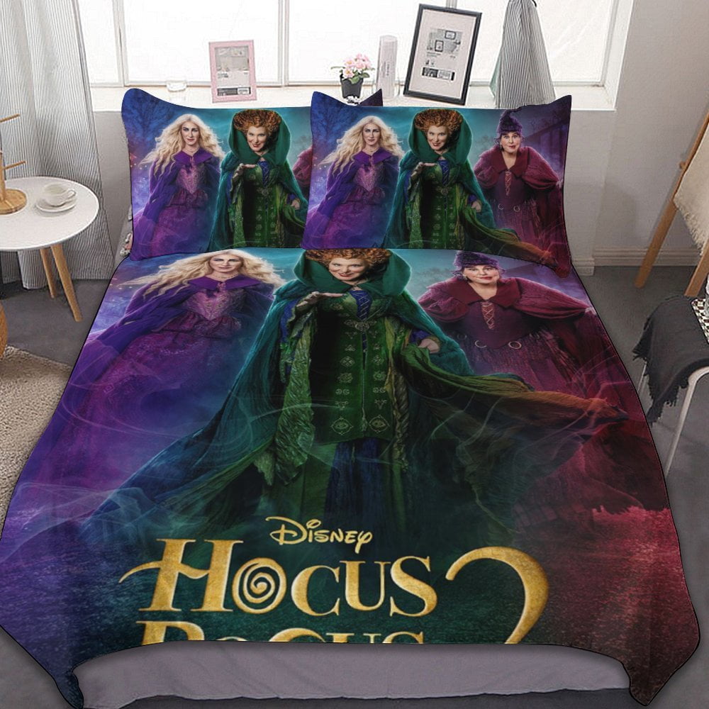 Hocus Pocus 3-Piece Bedding Set Warm And Comfortable Soft Duvet Cover ...