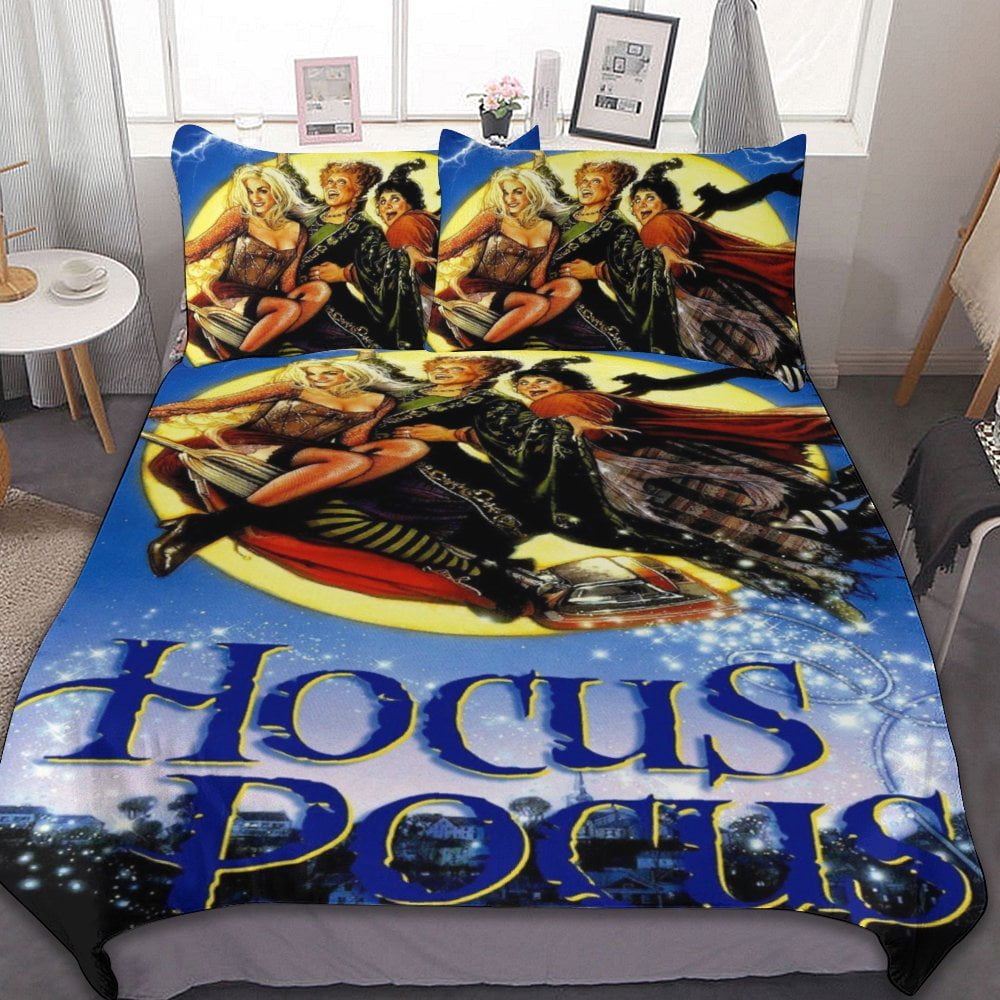 Hocus Pocus 3-Piece Bedding Set Warm And Comfortable Soft Duvet Cover ...