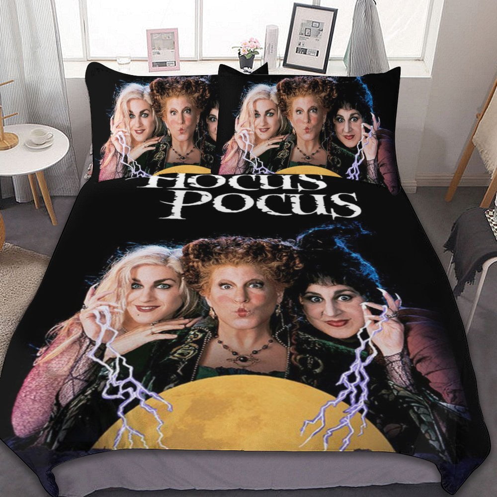Hocus Pocus 3-Piece Bedding Set Warm And Comfortable Soft Duvet Cover ...